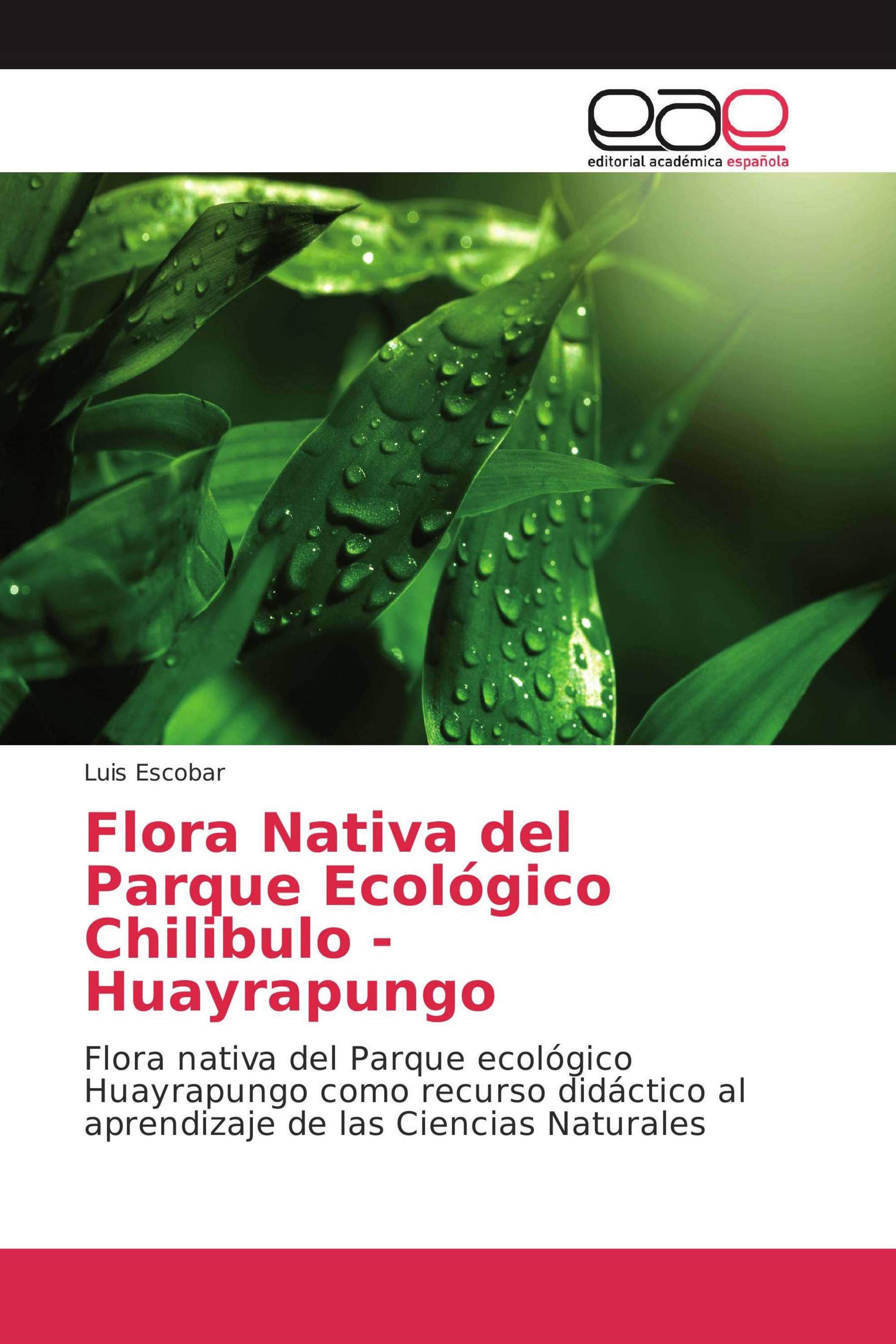 Flora Nativa del Parque Ecológico Chilibulo - Huayrapungo / 978-3-8417 ... Flora Nativa del Parque Ecológico Chilibulo - Huayrapungo / 978-3-8417 ...