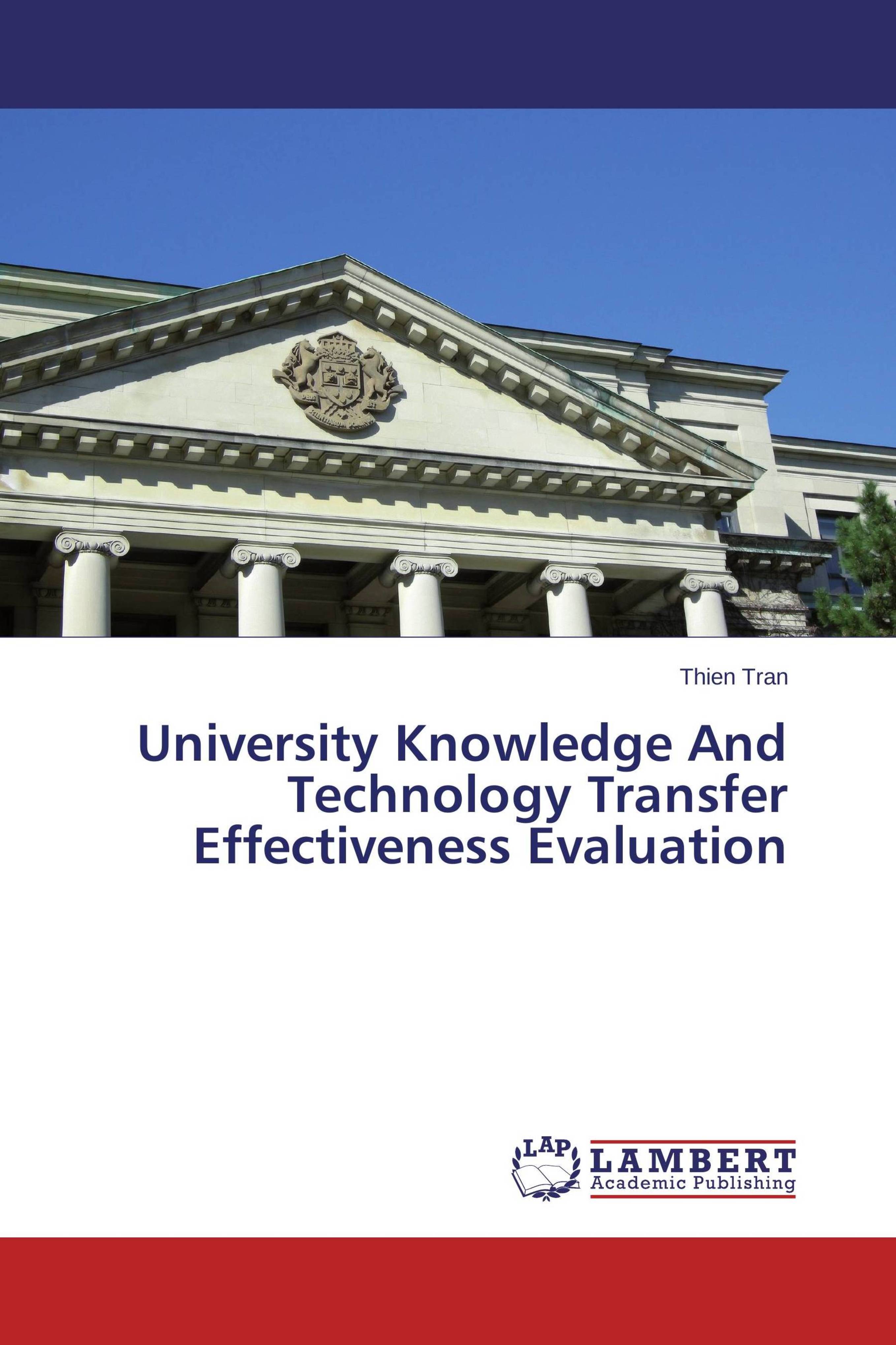 9783659799730 University Knowledge And Technology Transfer Effec...ss ...