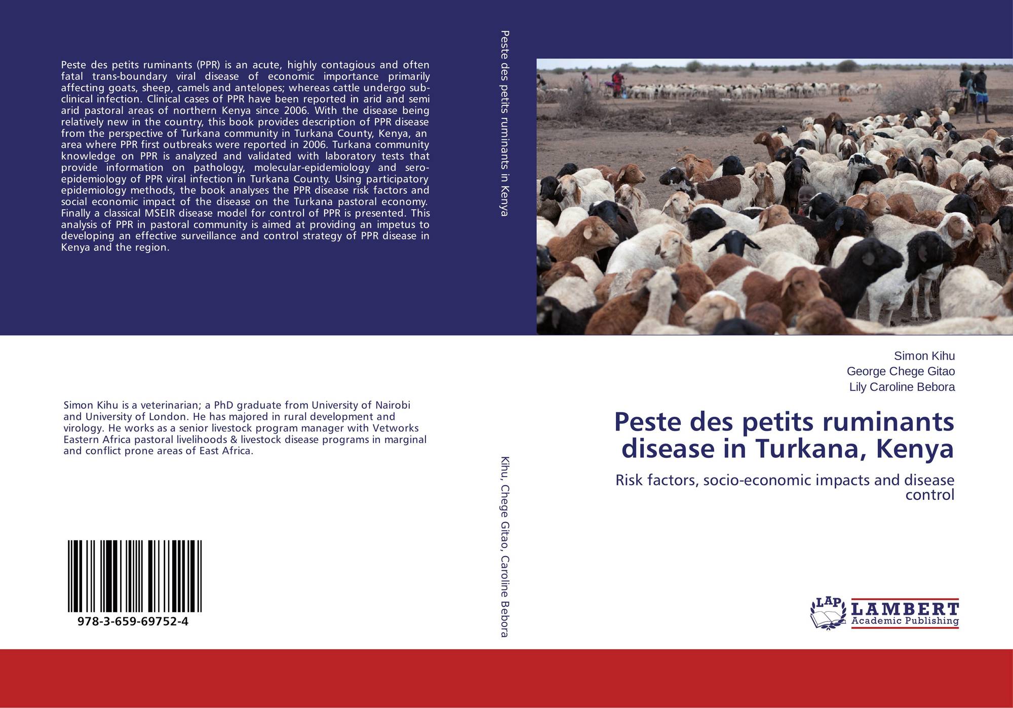 Peste des petits ruminants disease in Turkana, Kenya, 978-3-659-69752-4 ...