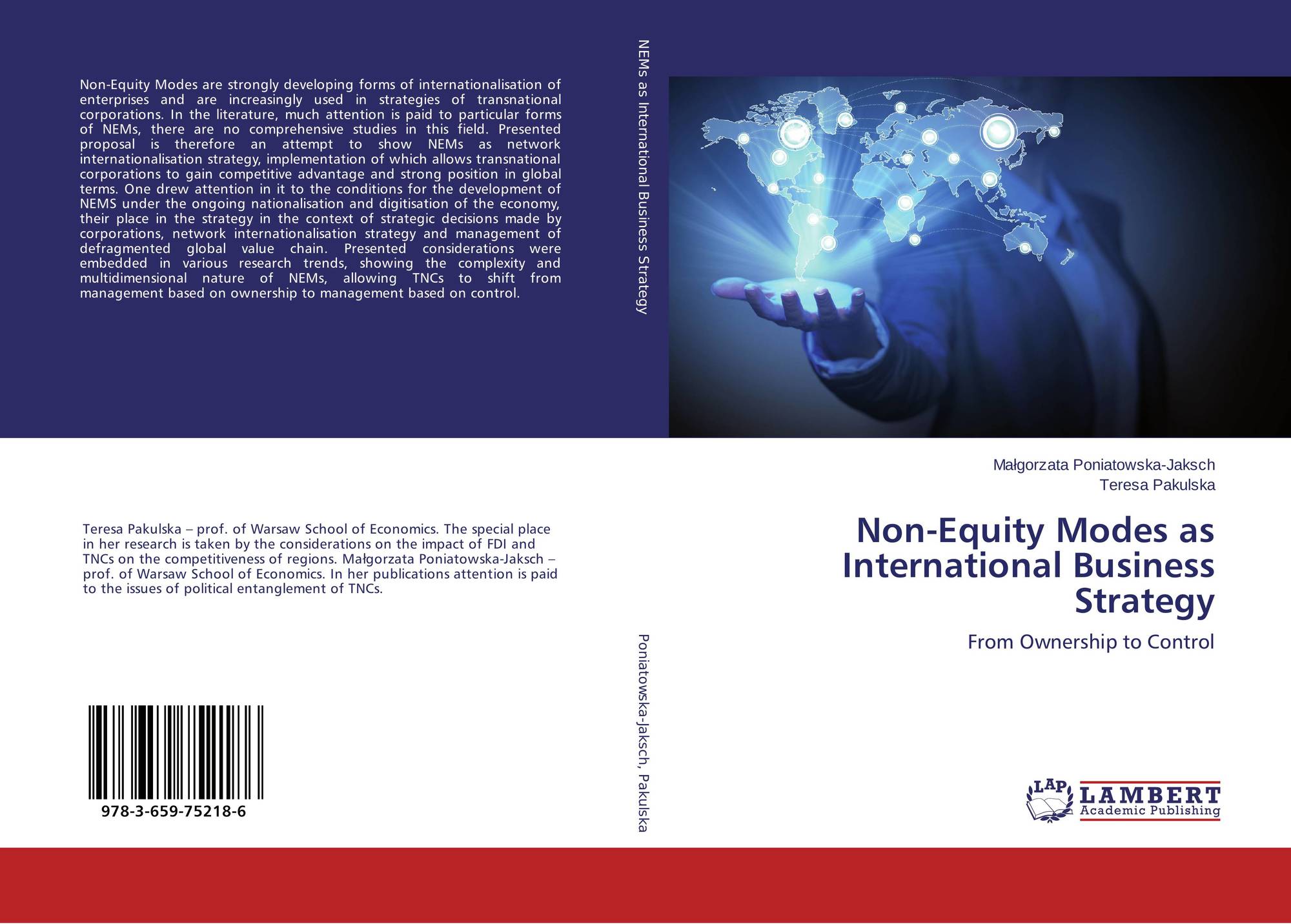 Non-Equity Modes as International Business Strategy, 978-3-659-75218-6 ...