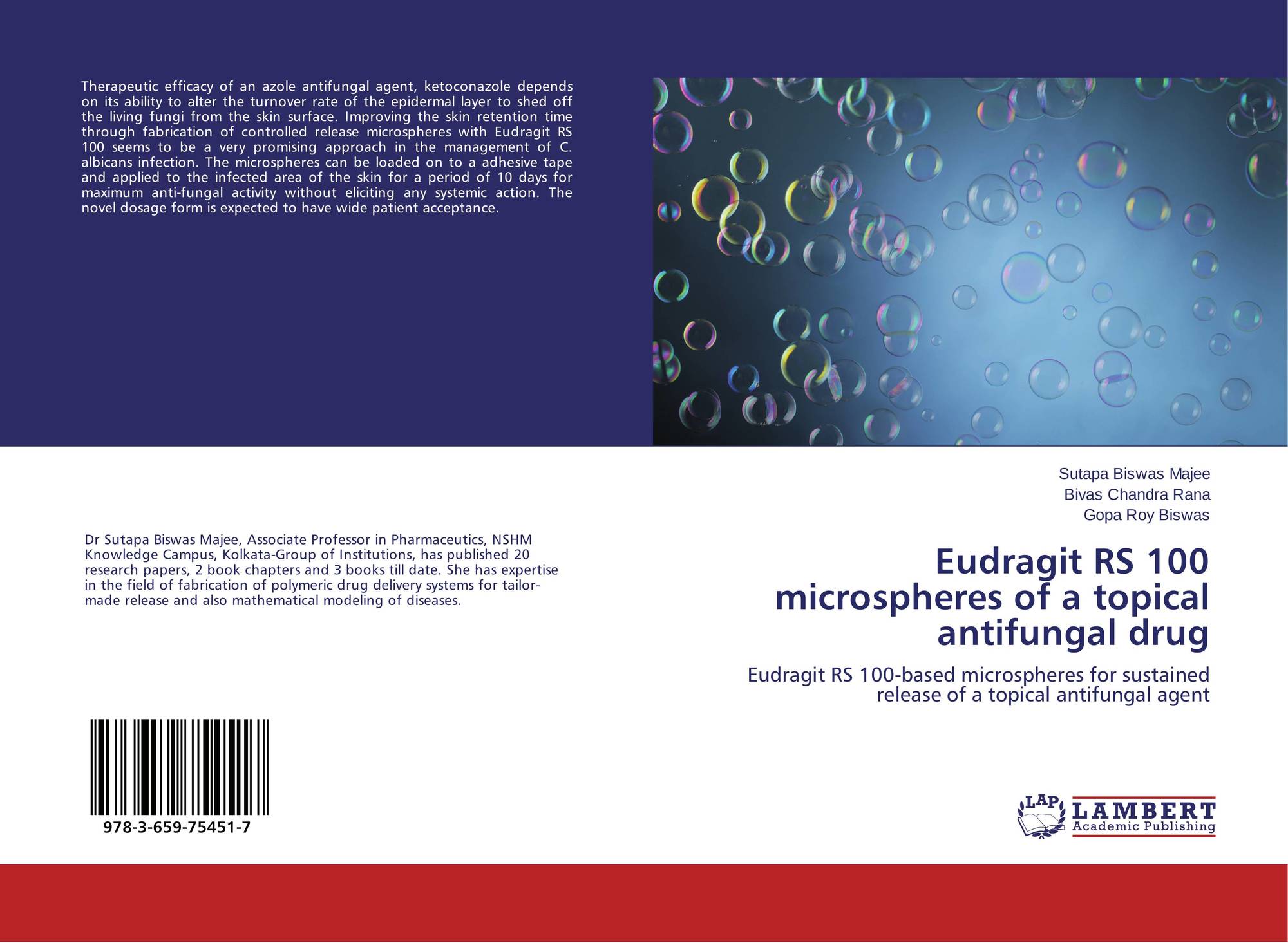 Eudragit Rs 100 Microspheres Of A Topical Antifungal Drug 978 3 659 75451 7 365975451x
