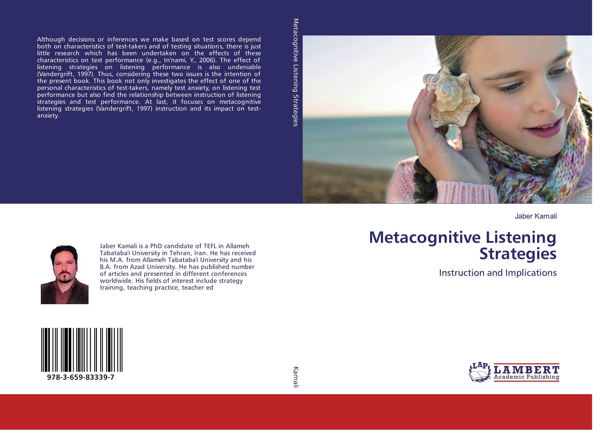Metacognitive Listening Strategies 978 3 659 83339 7 3659833398 9783659833397 By Jaber Kamali