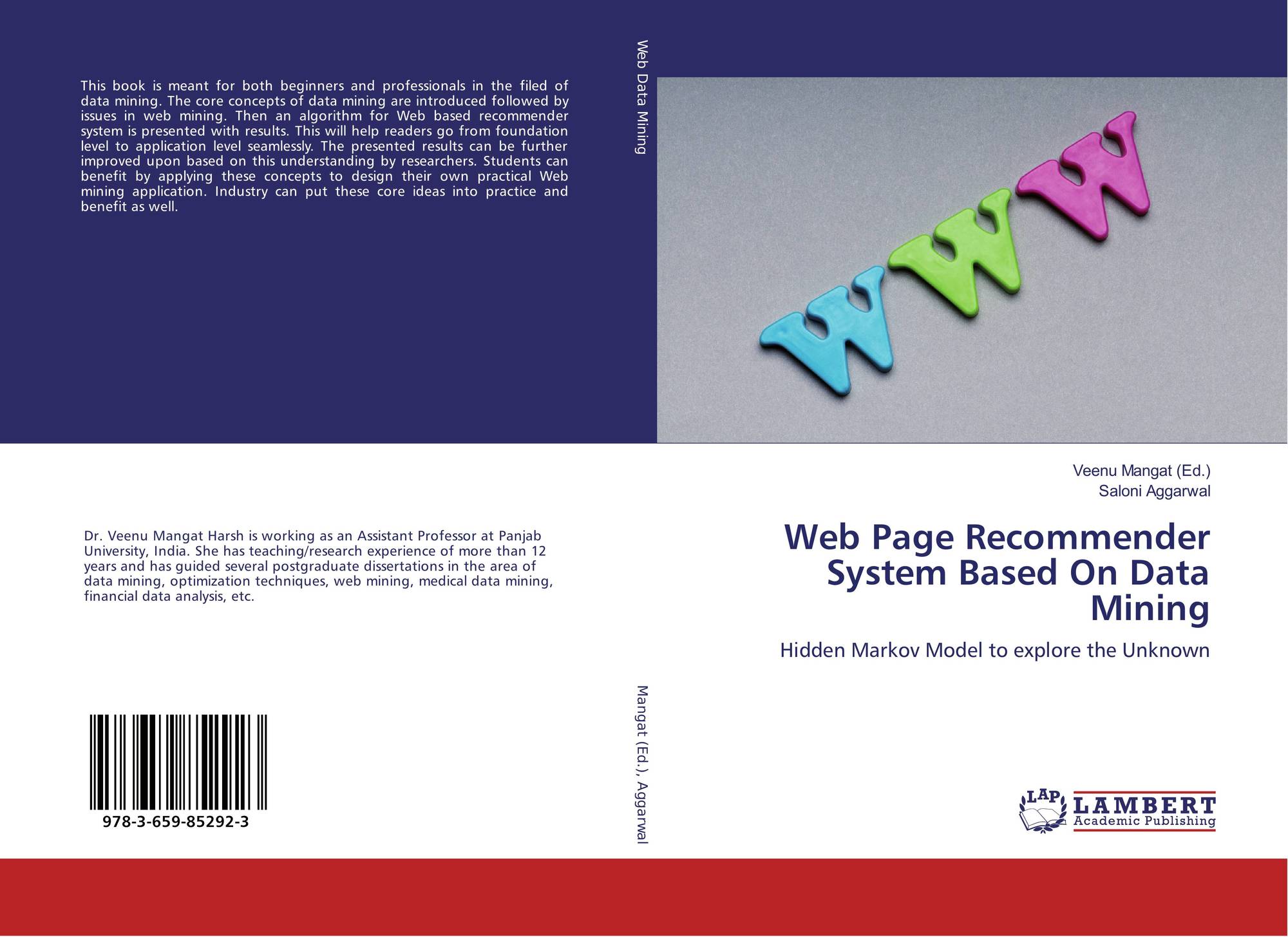 Web Page Recommender System Based On Data Mining 978 3 659 85292 3 3659852929 9783659852923