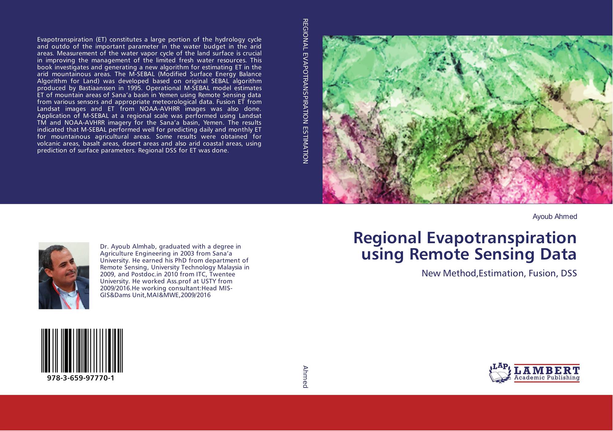 Regional Evapotranspiration Using Remote Sensing Data 978 3 659 97770 1 3659977705