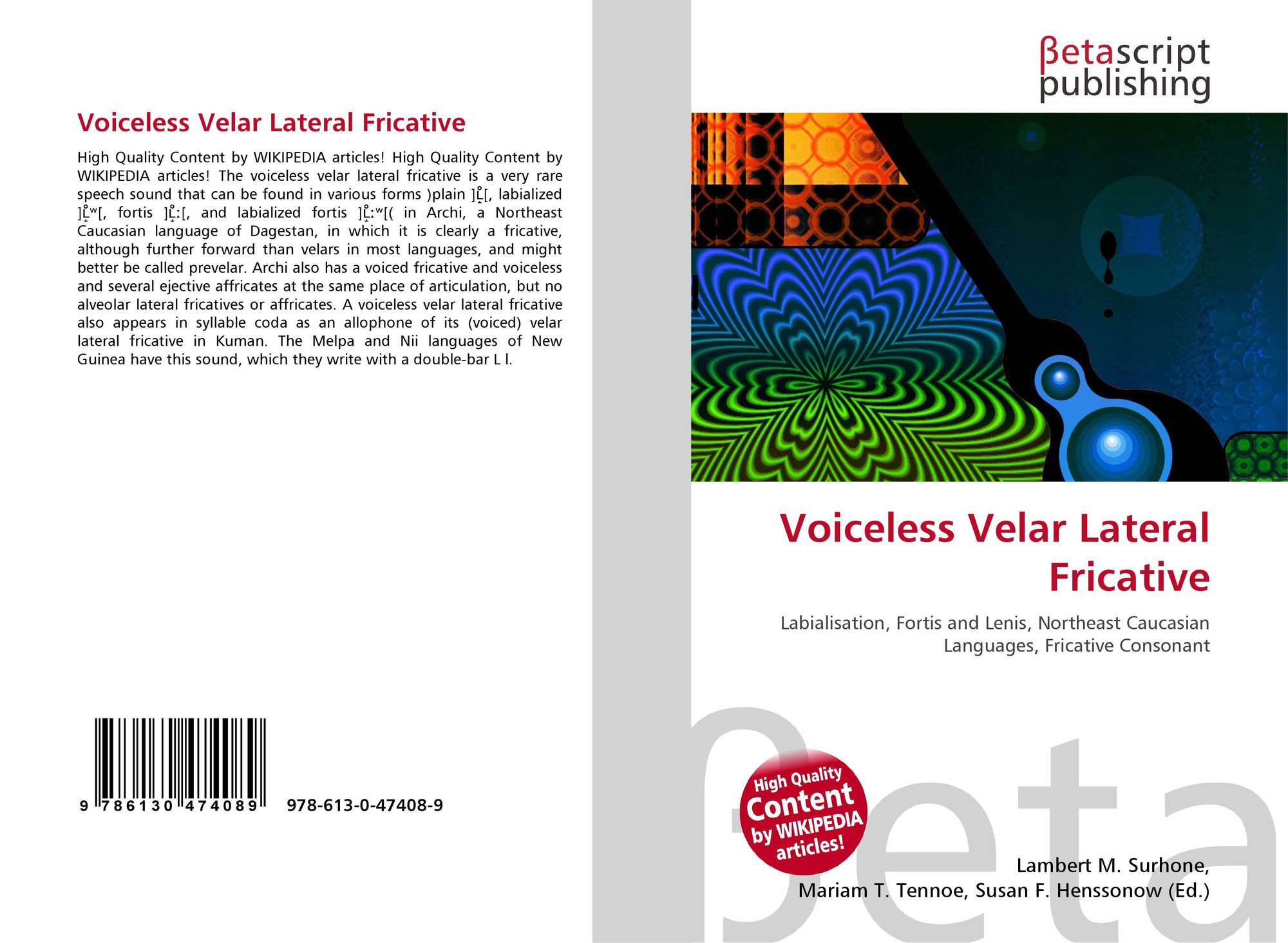 Search results for "Voiceless Velar Fricative"