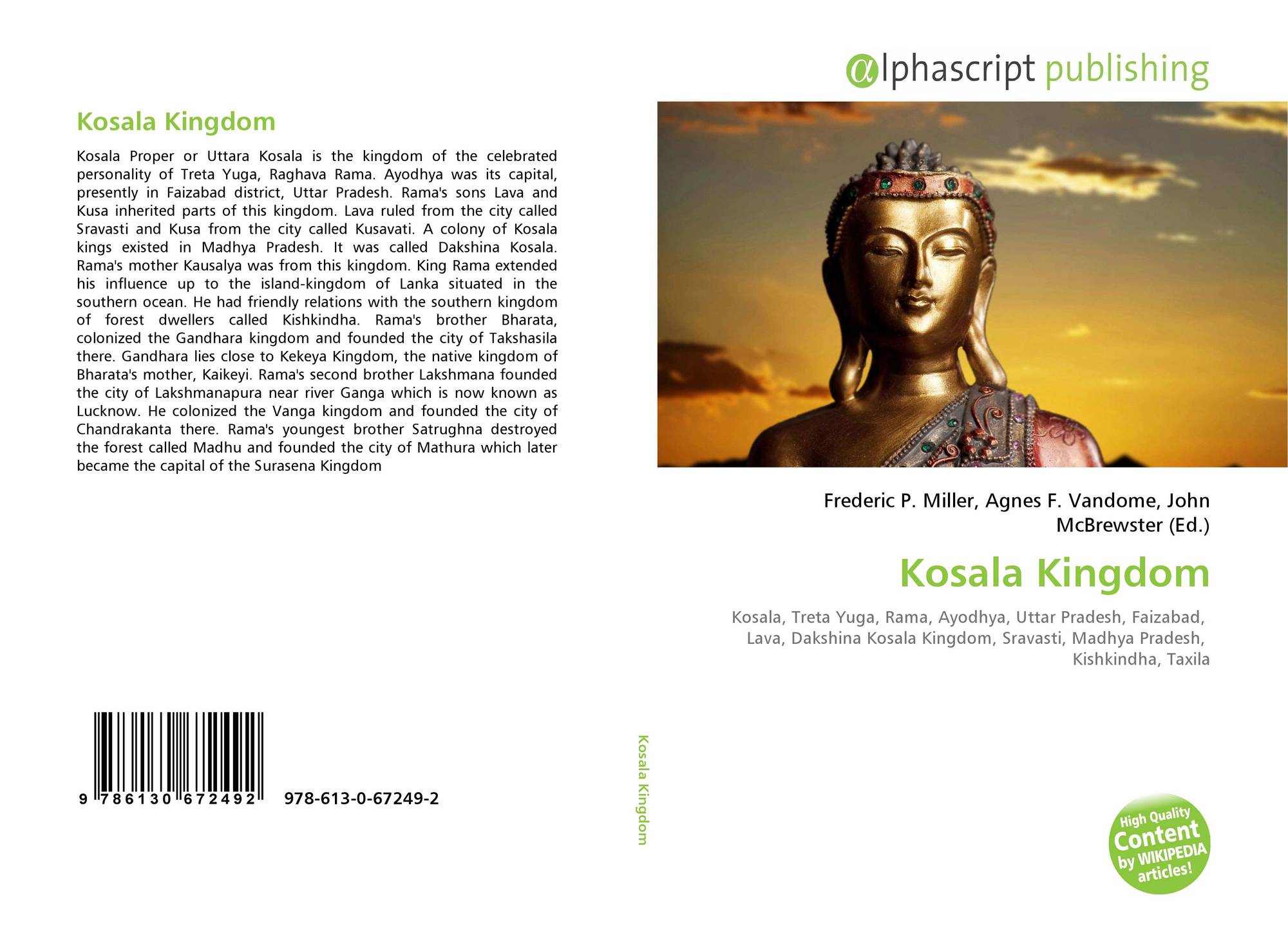 Kosala Kingdom, 978-613-0-67249-2, 6130672497 ,9786130672492