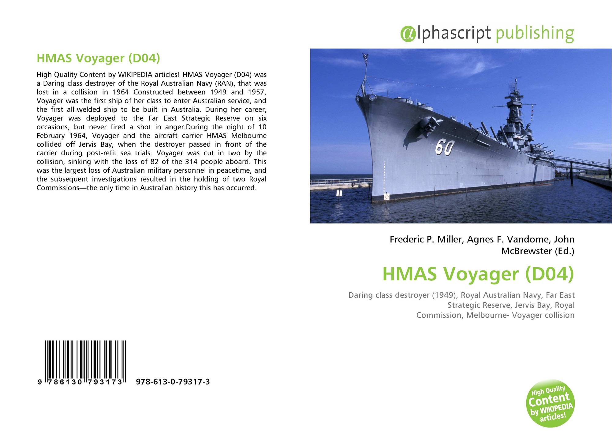 HMAS Voyager (D04), 978-613-0-79317-3, 6130793170 ,9786130793173