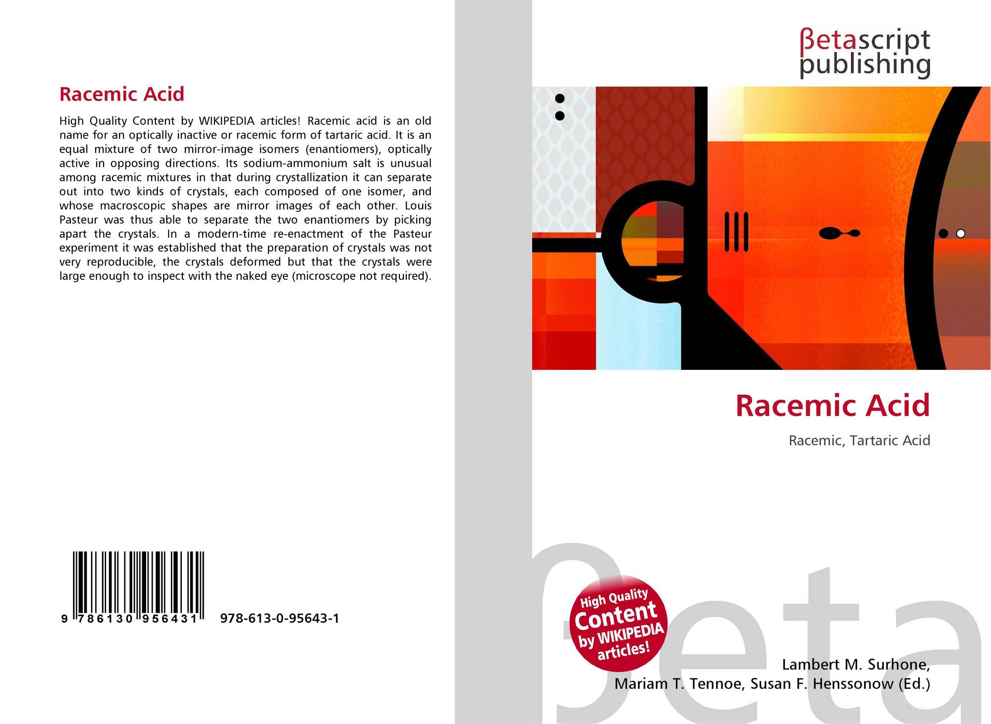 Racemic Acid, 978-613-0-95643-1, 6130956436 ,9786130956431