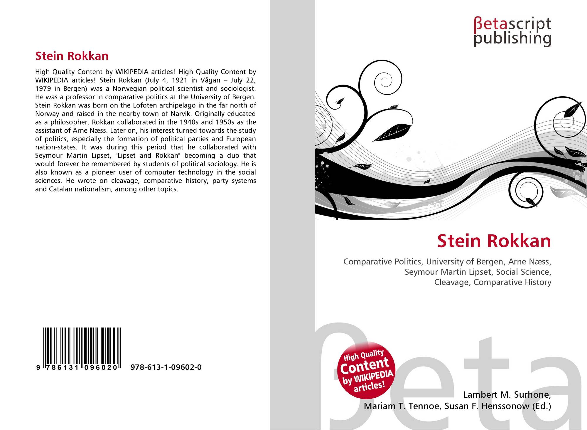 Stein Rokkan, 978-613-1-09602-0, 6131096023 ,9786131096020