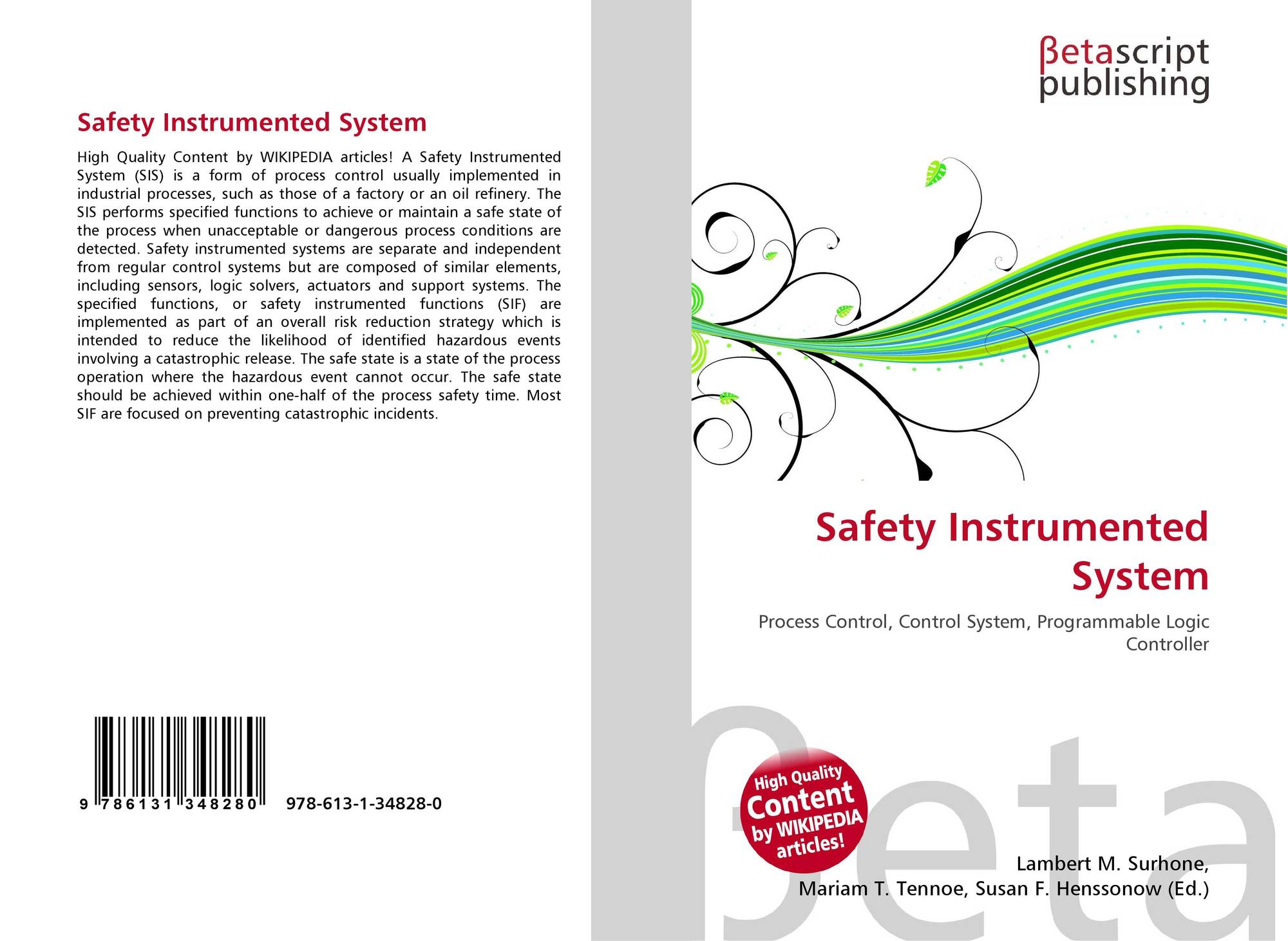 Safety Instrumented System, 978-613-1-34828-0, 6131348286 ,9786131348280