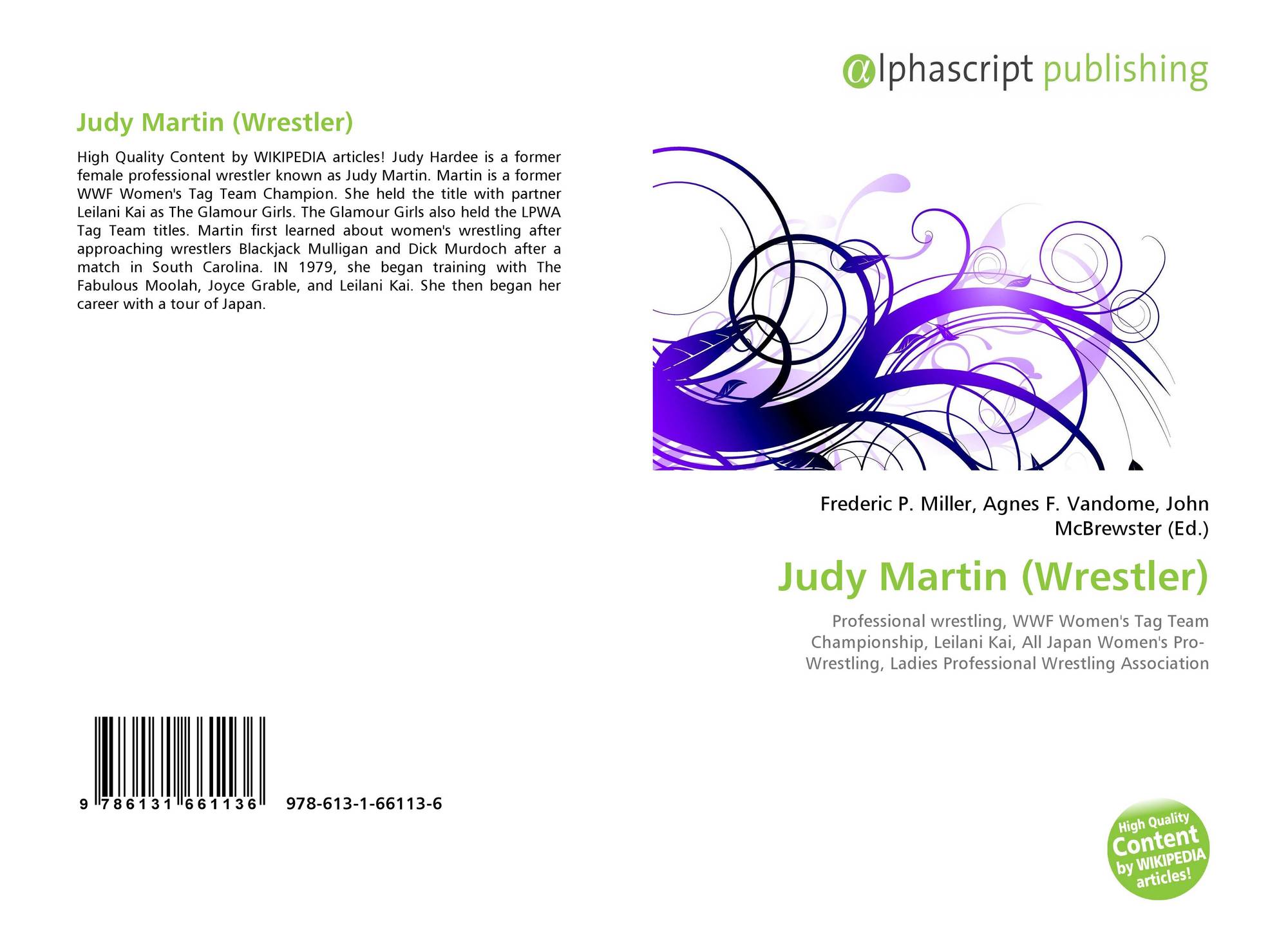 Judy Martin (Wrestler), 978-613-1-66113-6, 6131661138 ,9786131661136