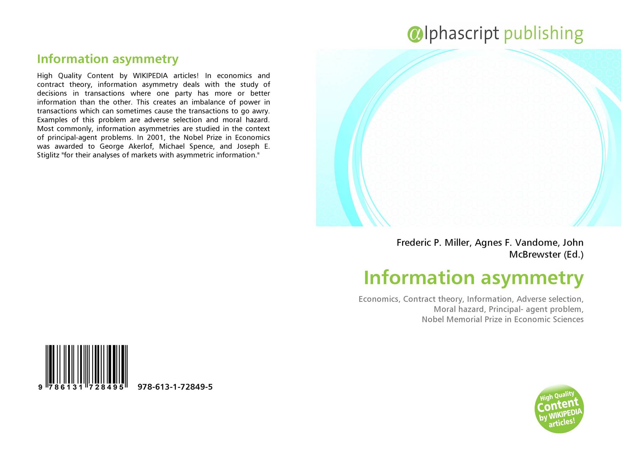 Search results for "information asymmetry"