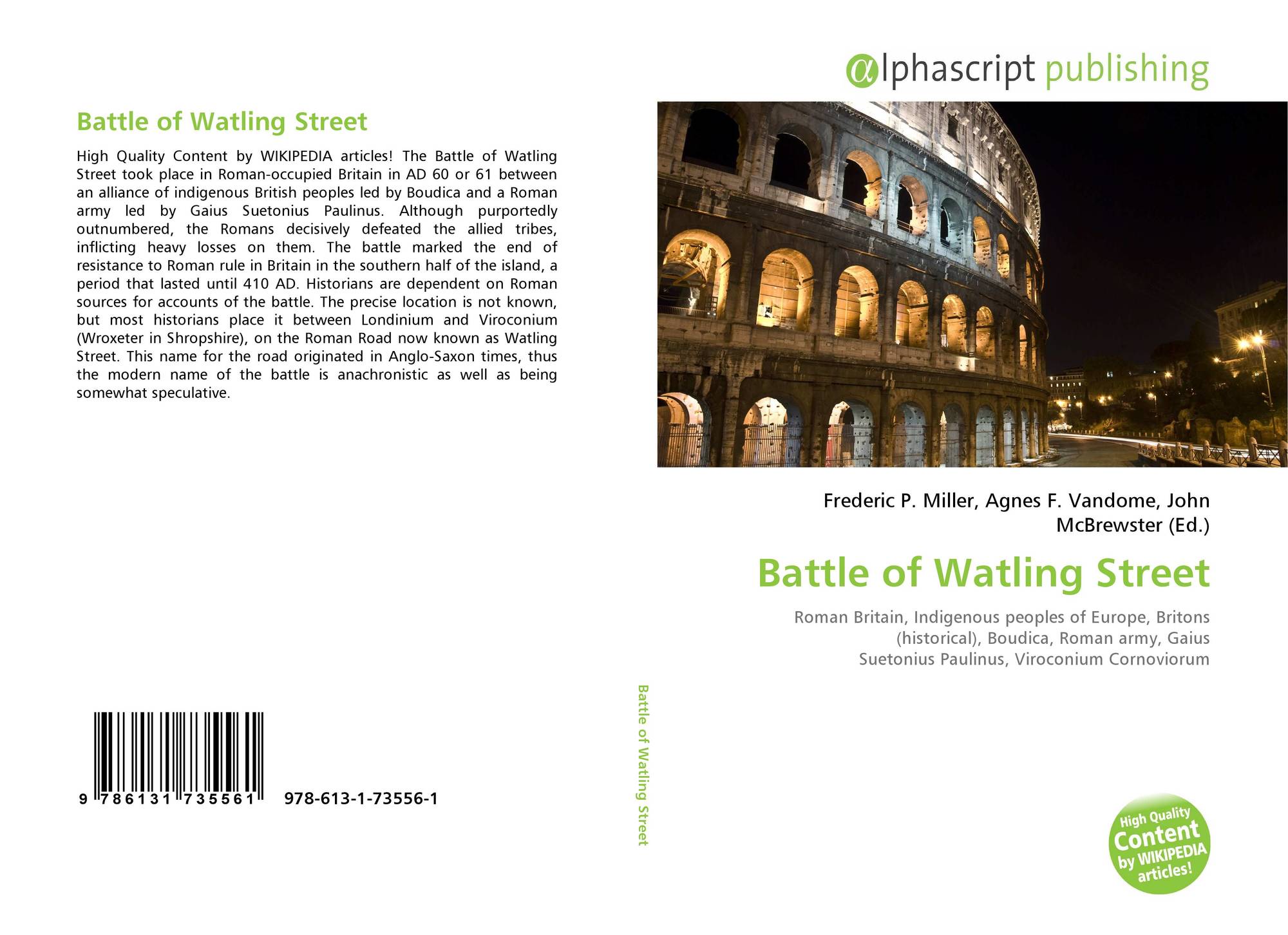Battle of Watling Street, 978-613-1-73556-1, 6131735565 ,9786131735561