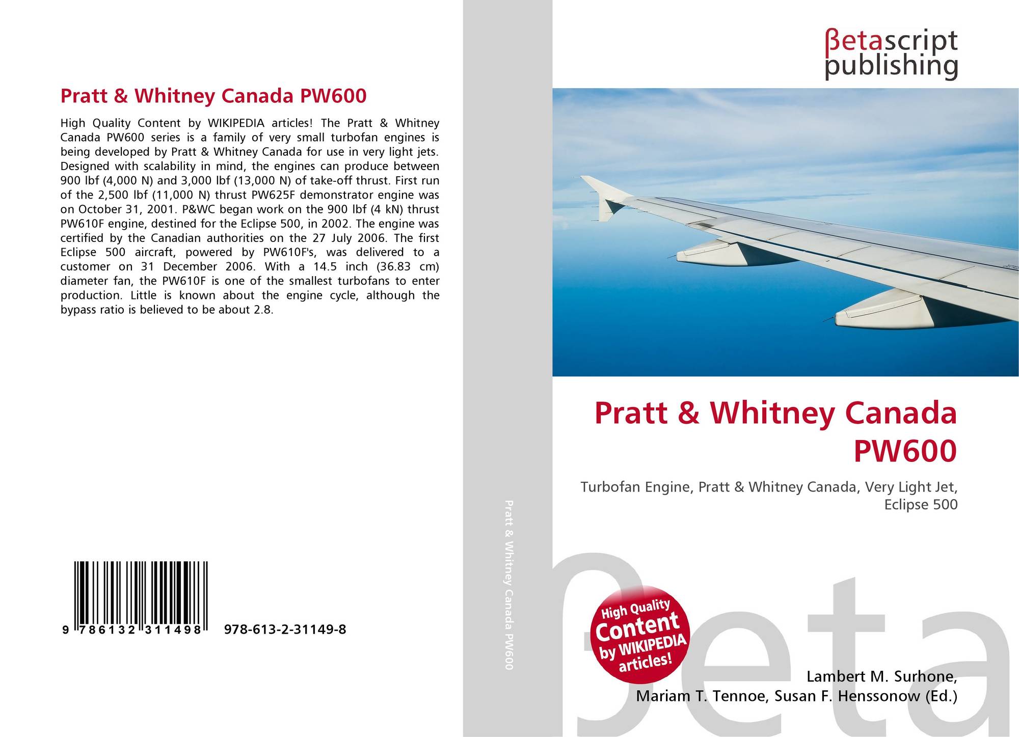 Pratt & Whitney Canada PW600, 978-613-2-31149-8, 6132311491 ,9786132311498