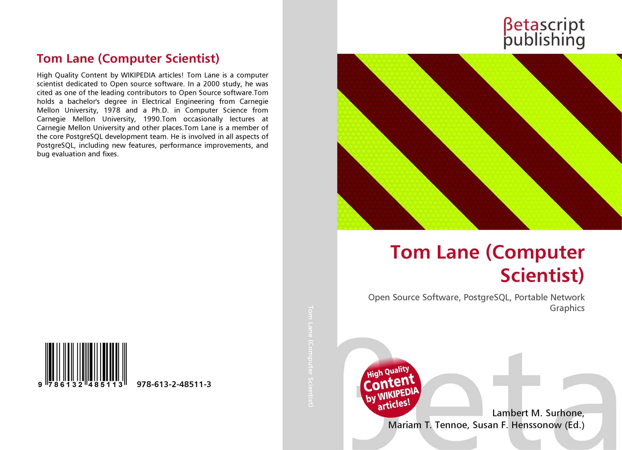 Tom Lane (computer scientist) - Alchetron, the free social encyclopedia