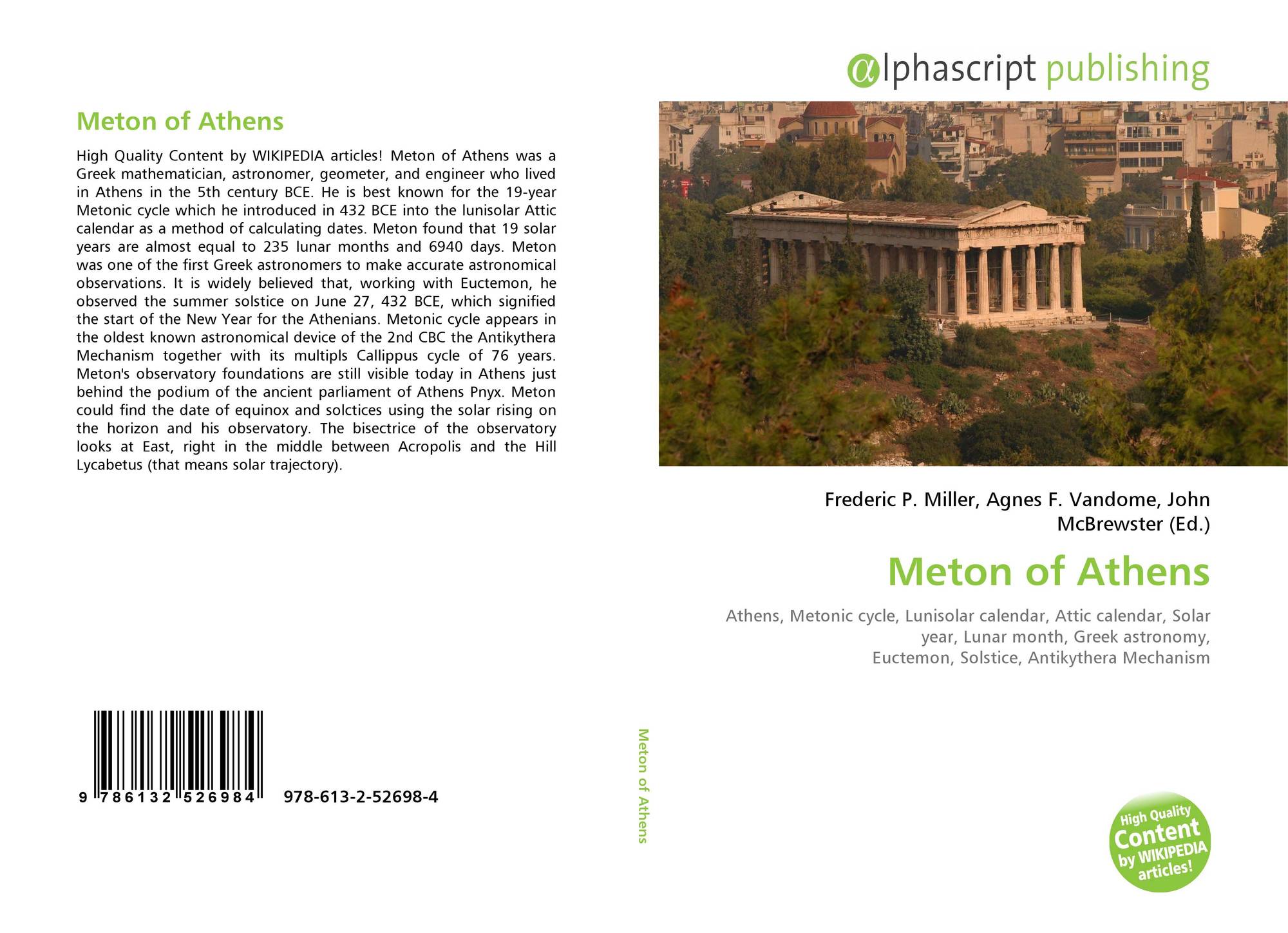 Meton of Athens, 978-613-2-52698-4, 6132526986 ,9786132526984