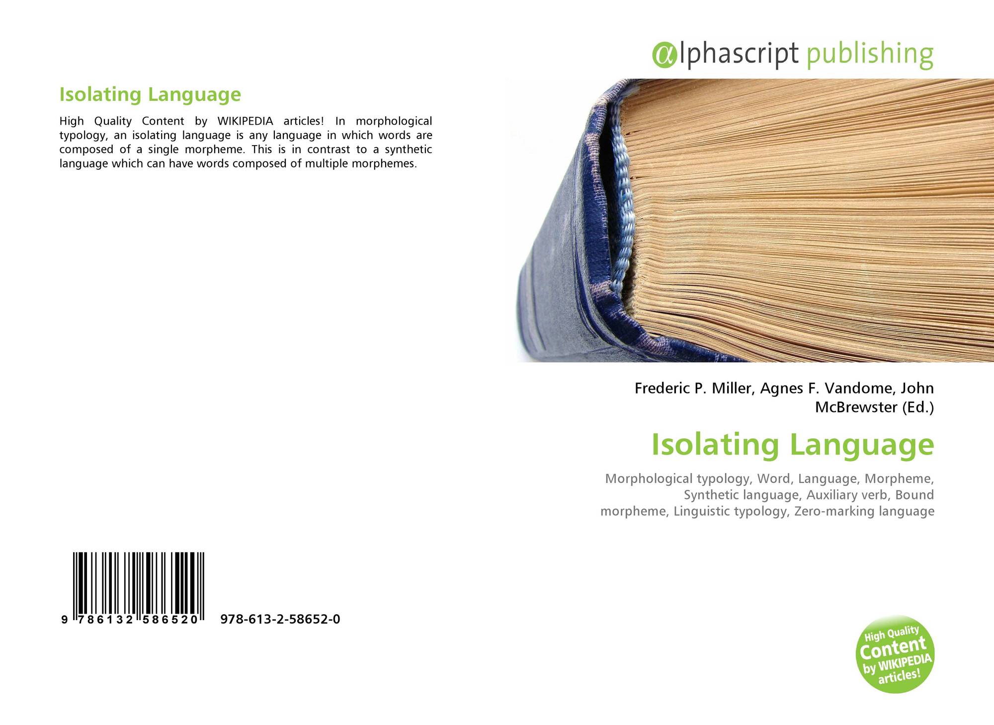 Isolating Language, 978-613-2-58652-0, 6132586520 ,9786132586520