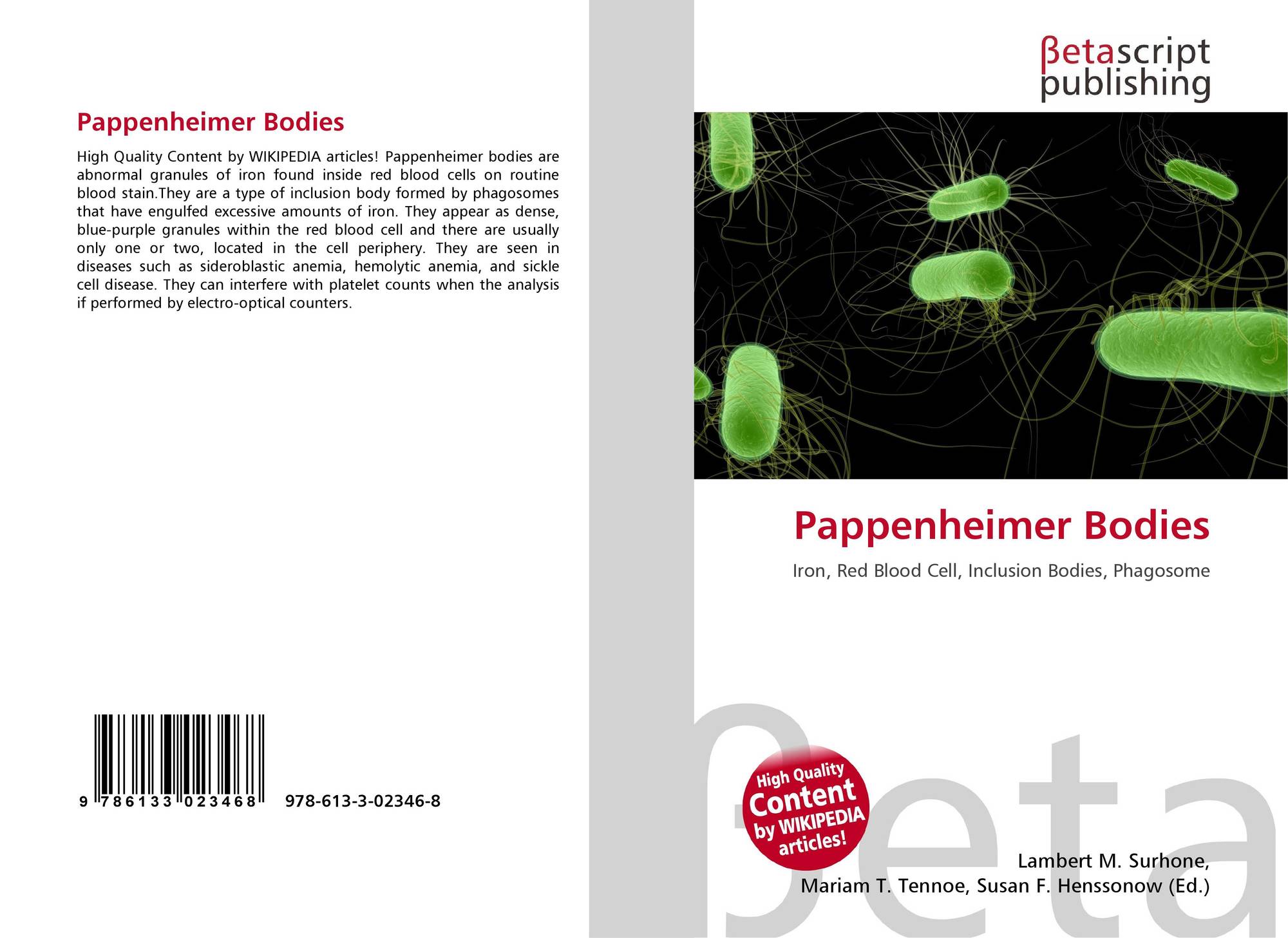 Pappenheimer Bodies, 978-613-3-02346-8, 6133023465 ,9786133023468