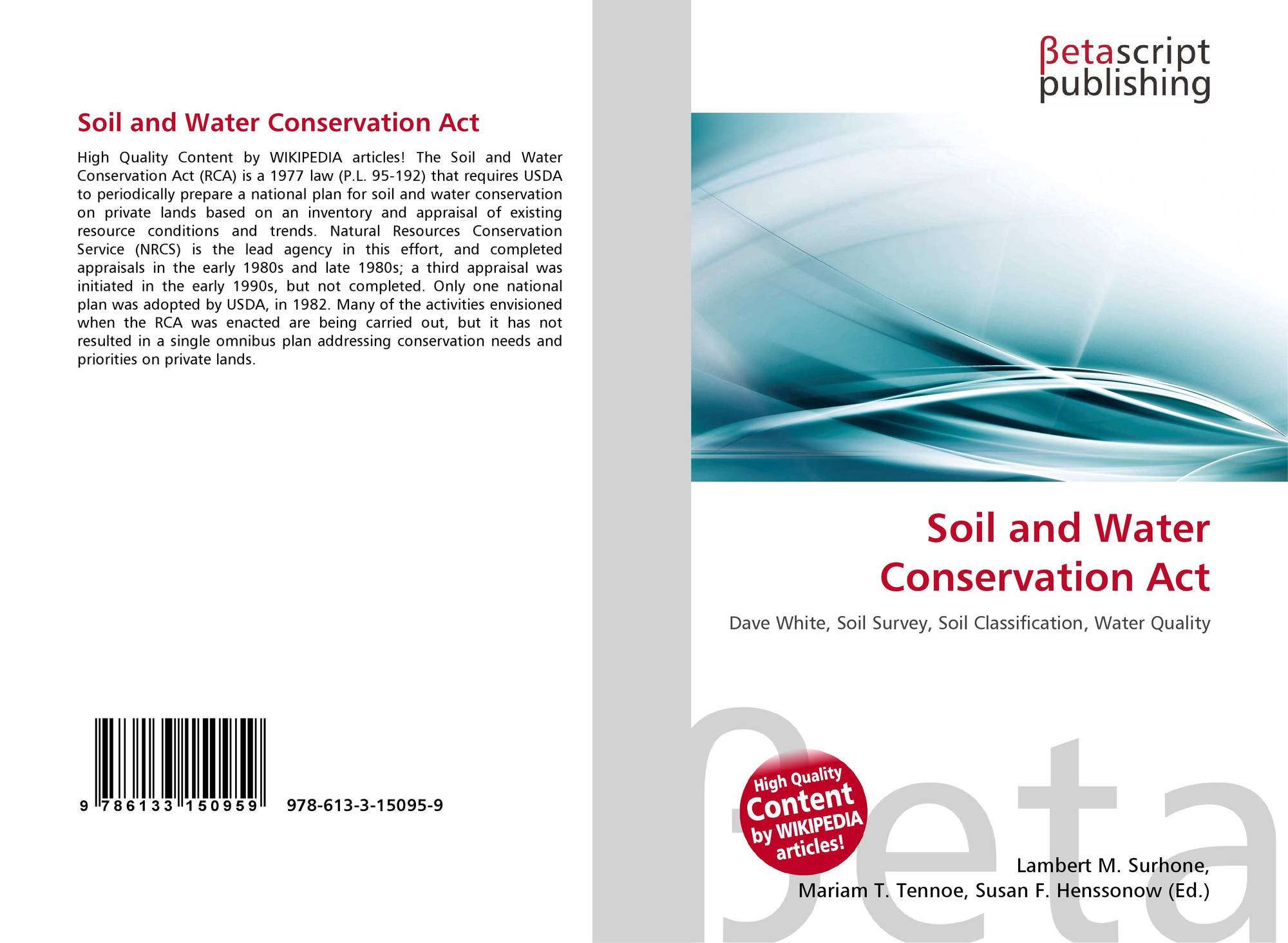 Search results for "Soil and Water Conservation"