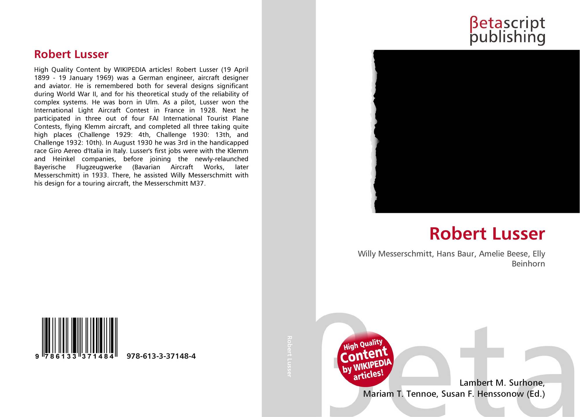 Robert Lusser, 978-613-3-37148-4, 613337148X ,9786133371484