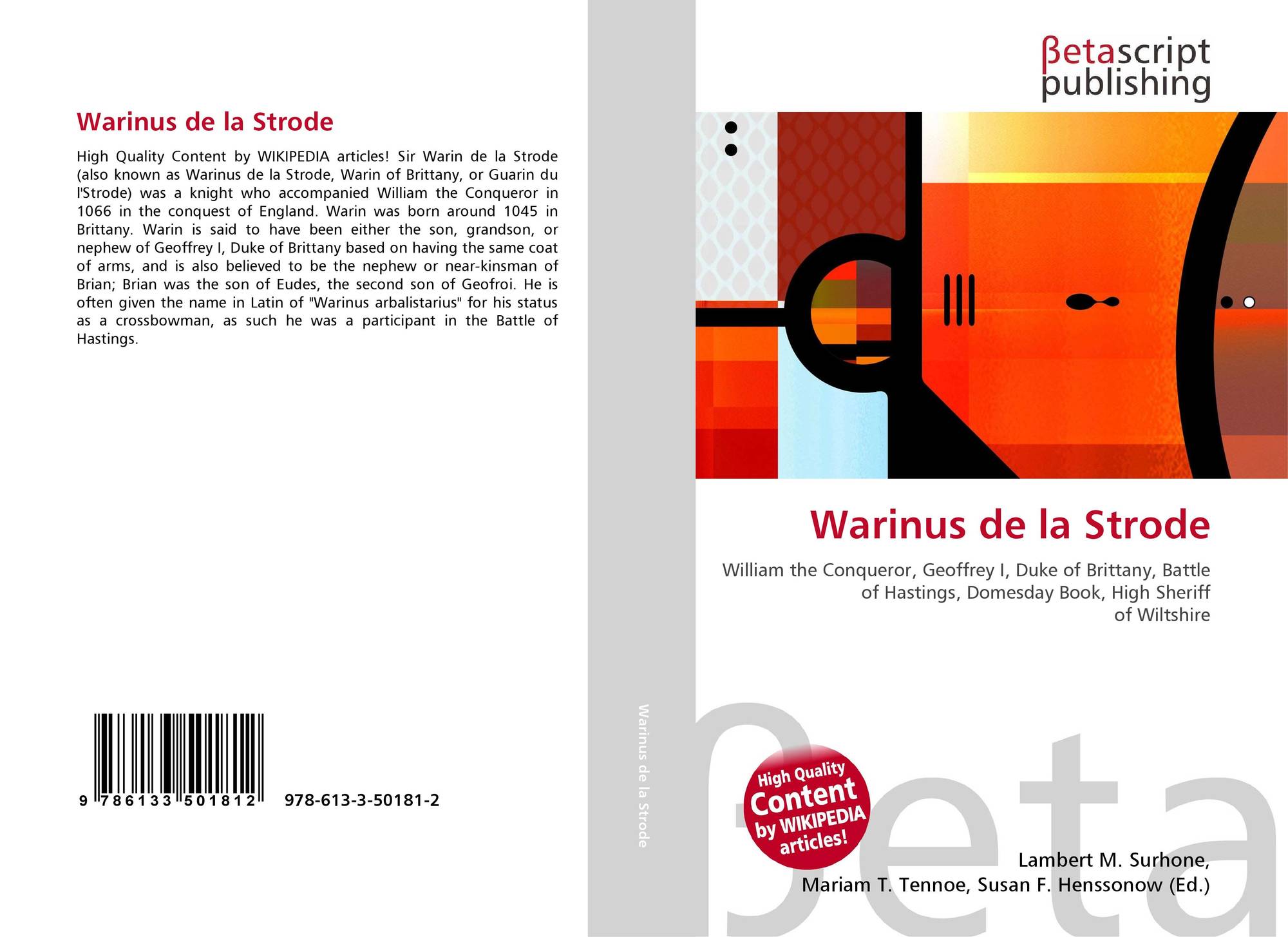 Warinus de la Strode, 978-613-3-50181-2, 6133501812 ,9786133501812