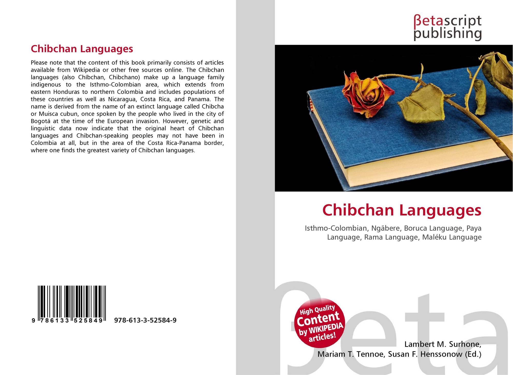 Chibchan Languages, 978-613-3-52584-9, 6133525843 ,9786133525849