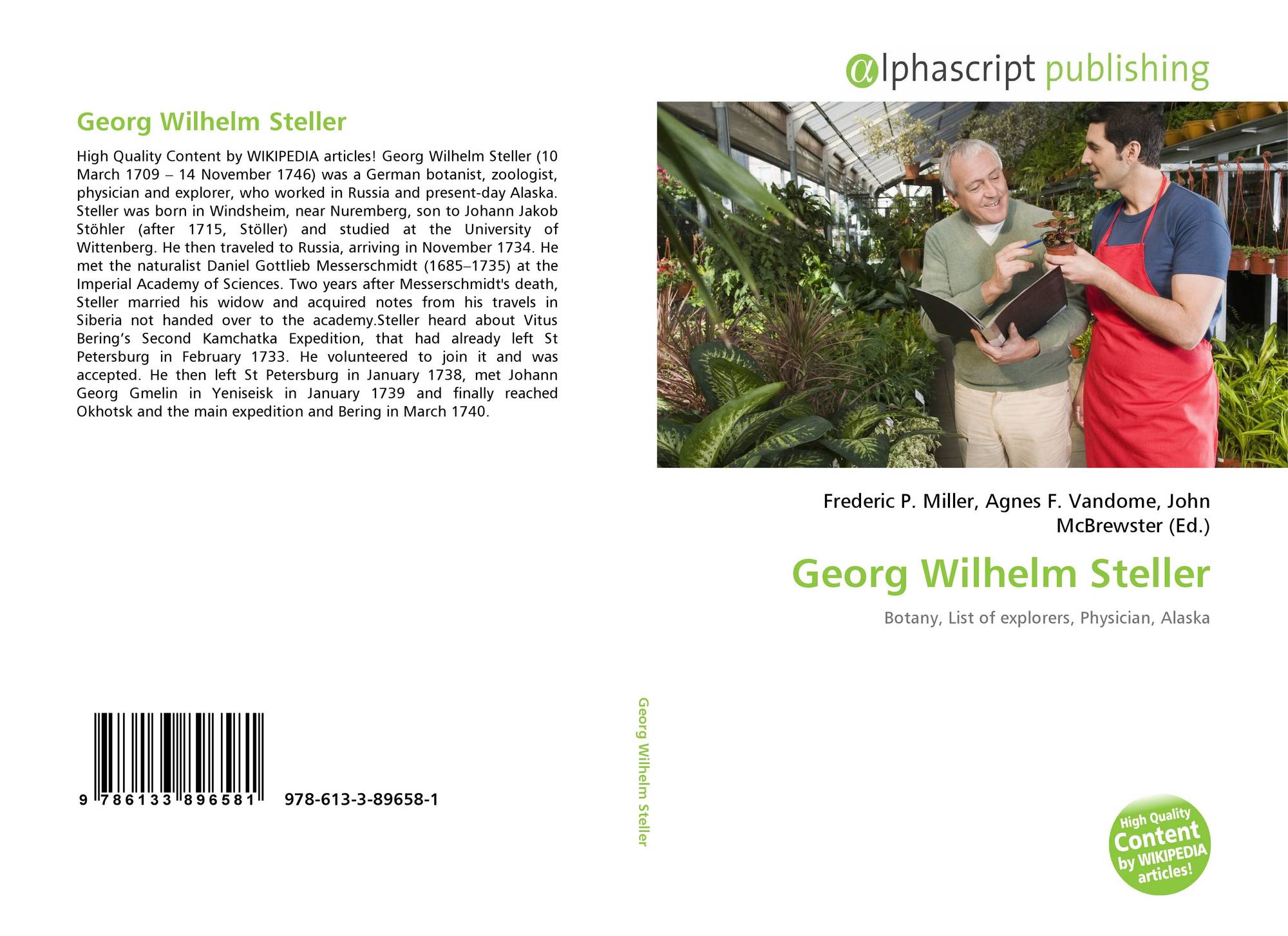 Georg Wilhelm Steller, 978-613-3-89658-1, 6133896582 ,9786133896581