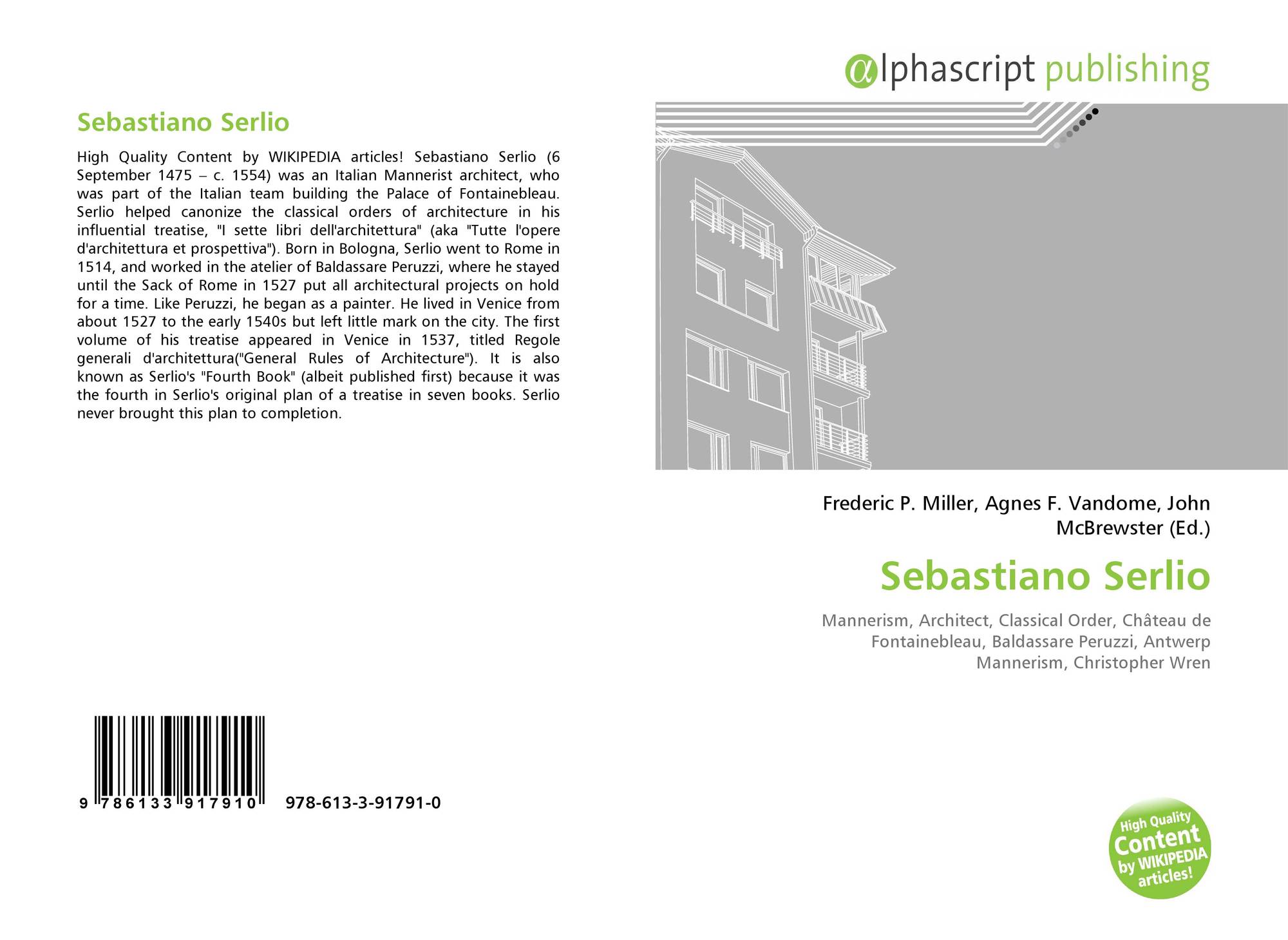 Sebastiano Serlio, 978-613-3-91791-0, 6133917911 ,9786133917910