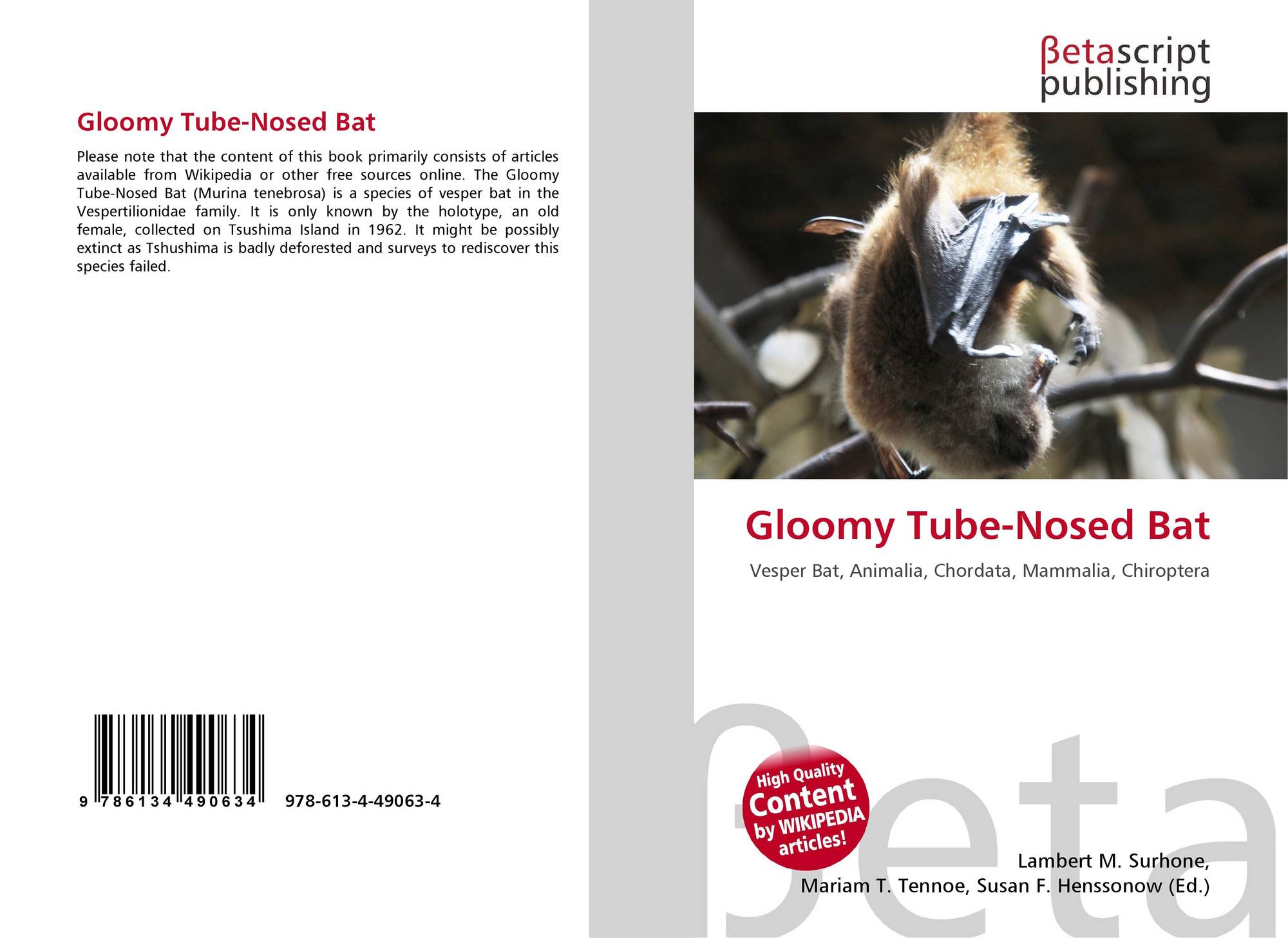 Gloomy tube nosed bat - Alchetron, The Free Social Encyclopedia