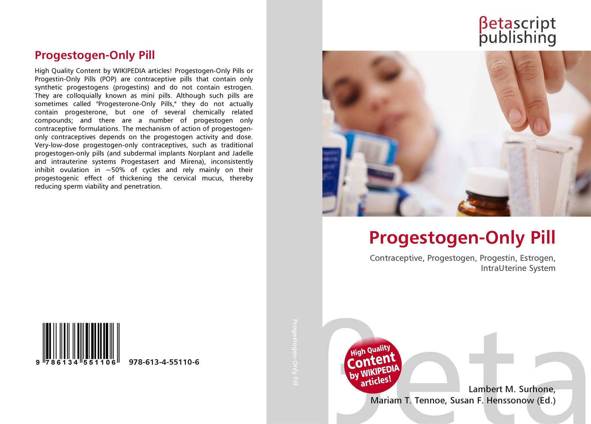 Progestogen-Only Pill, 978-613-4-55110-6, 6134551104 ,9786134551106