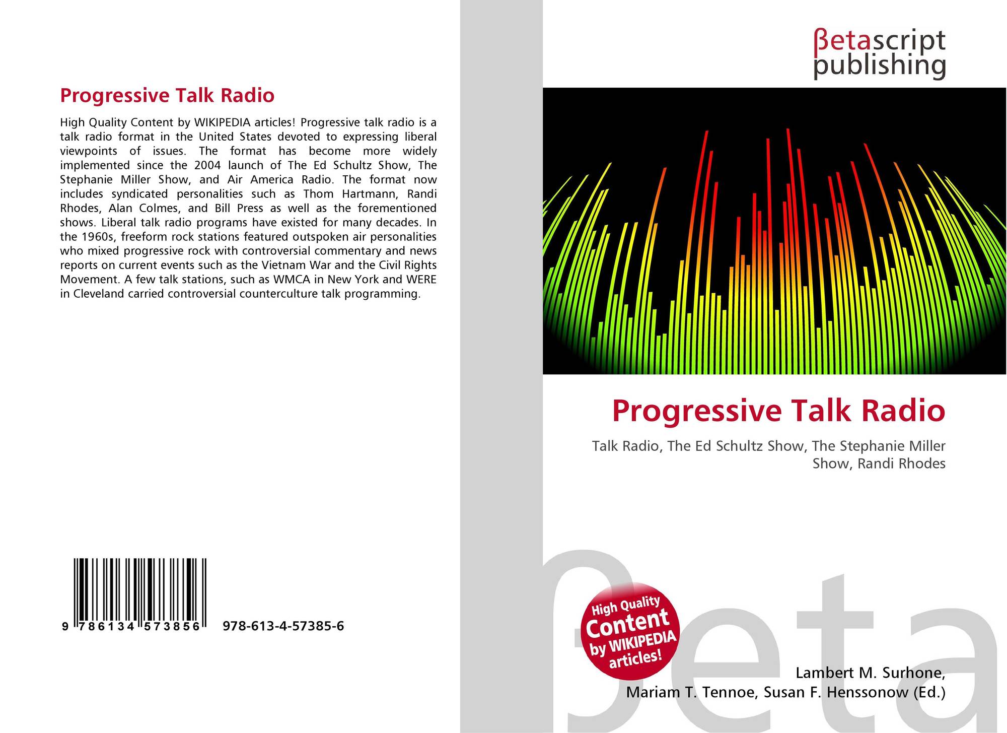 Progressive Talk Radio, 978-613-4-57385-6, 613457385X ,9786134573856