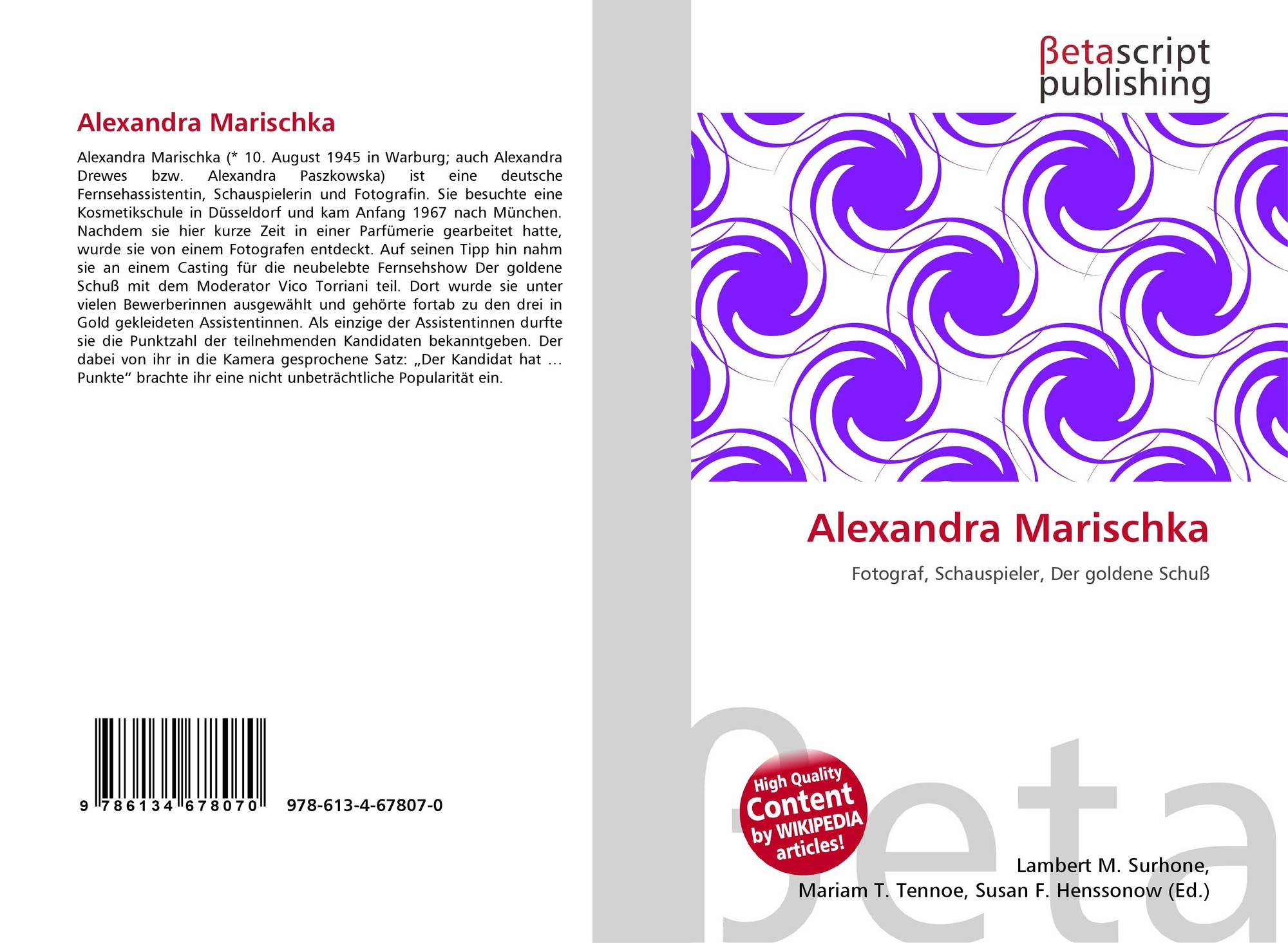 Alexandra Marischka, 978-613-4-67807-0, 6134678074 ,9786134678070