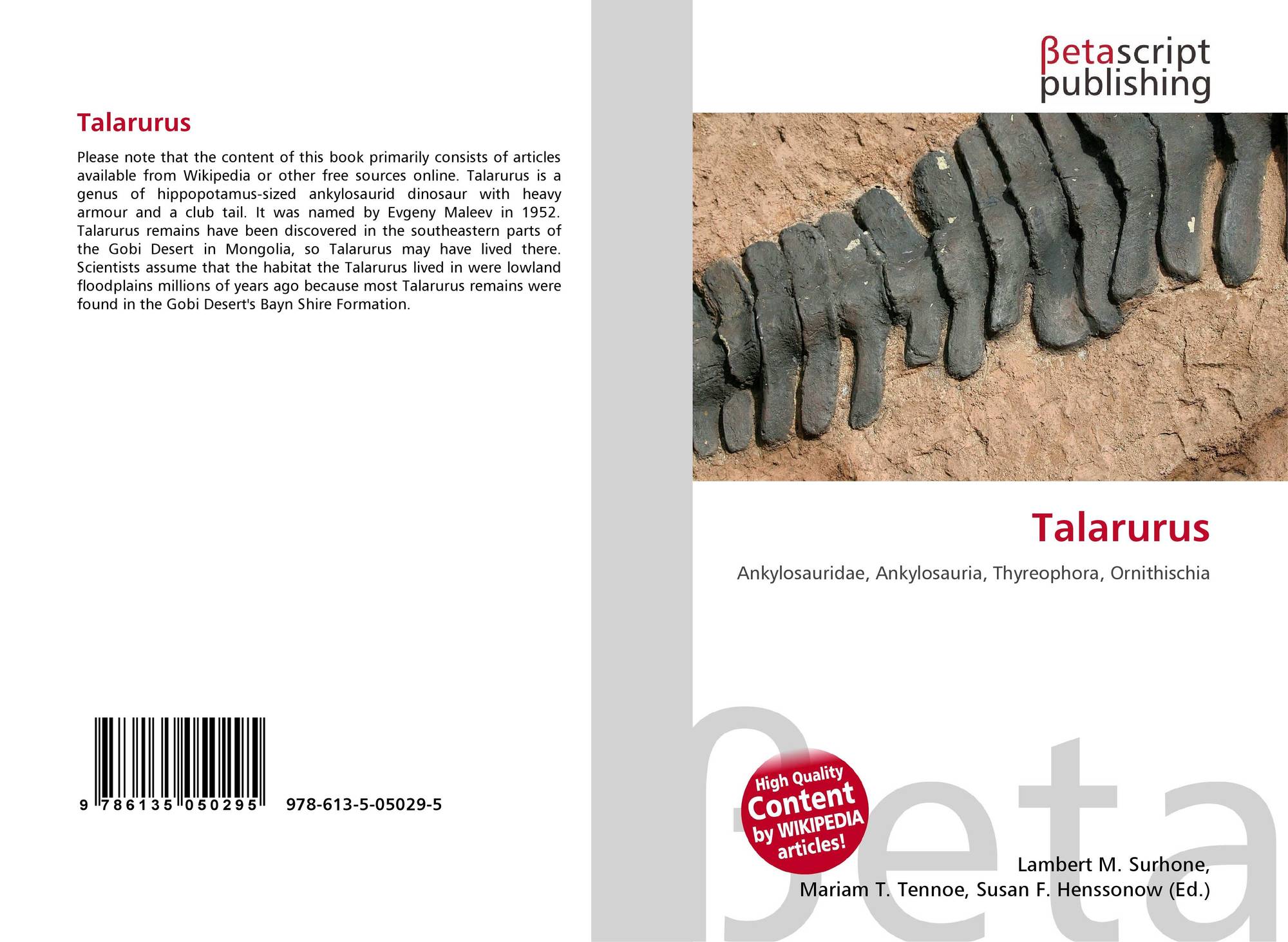 Talarurus, 978-613-5-05029-5, 613505029X ,9786135050295