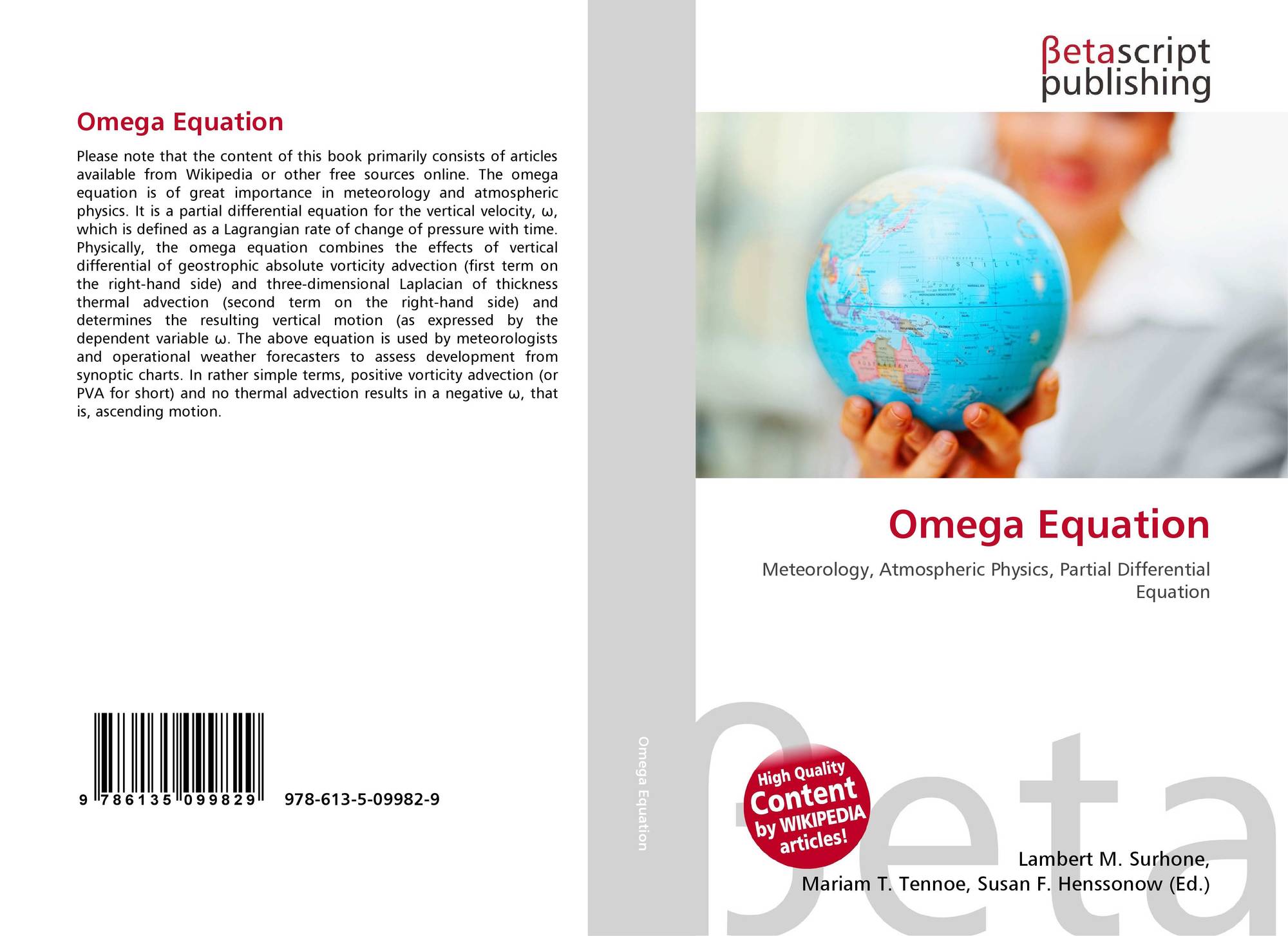 Omega Equation, 978-613-5-09982-9, 6135099825 ,9786135099829