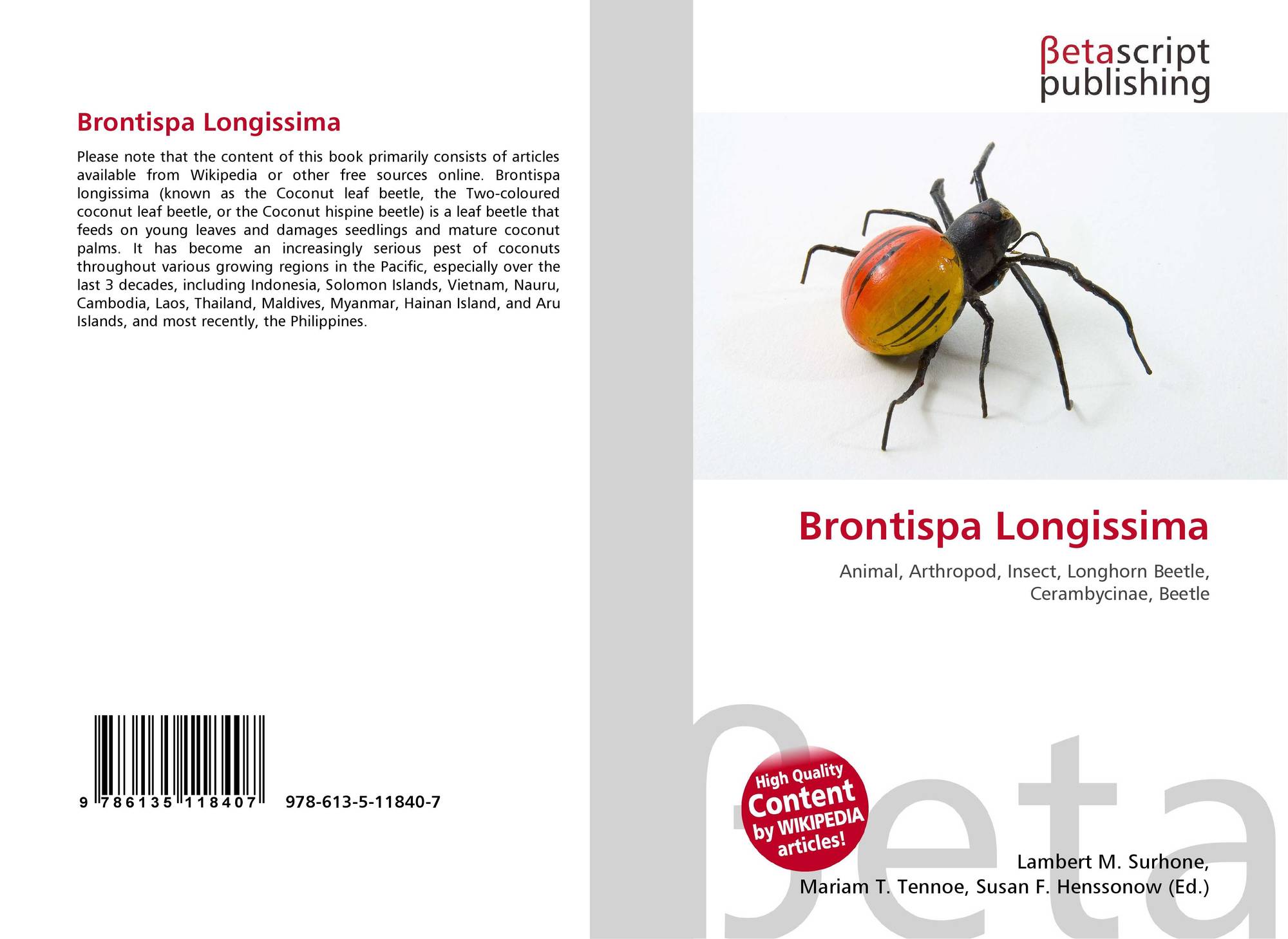 Brontispa Longissima, 978-613-5-11840-7, 6135118404 ,9786135118407