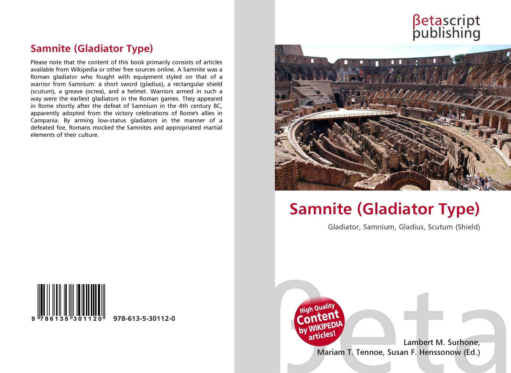 Samnite (Gladiator Type), 978-613-5-30112-0, 6135301128 ,9786135301120