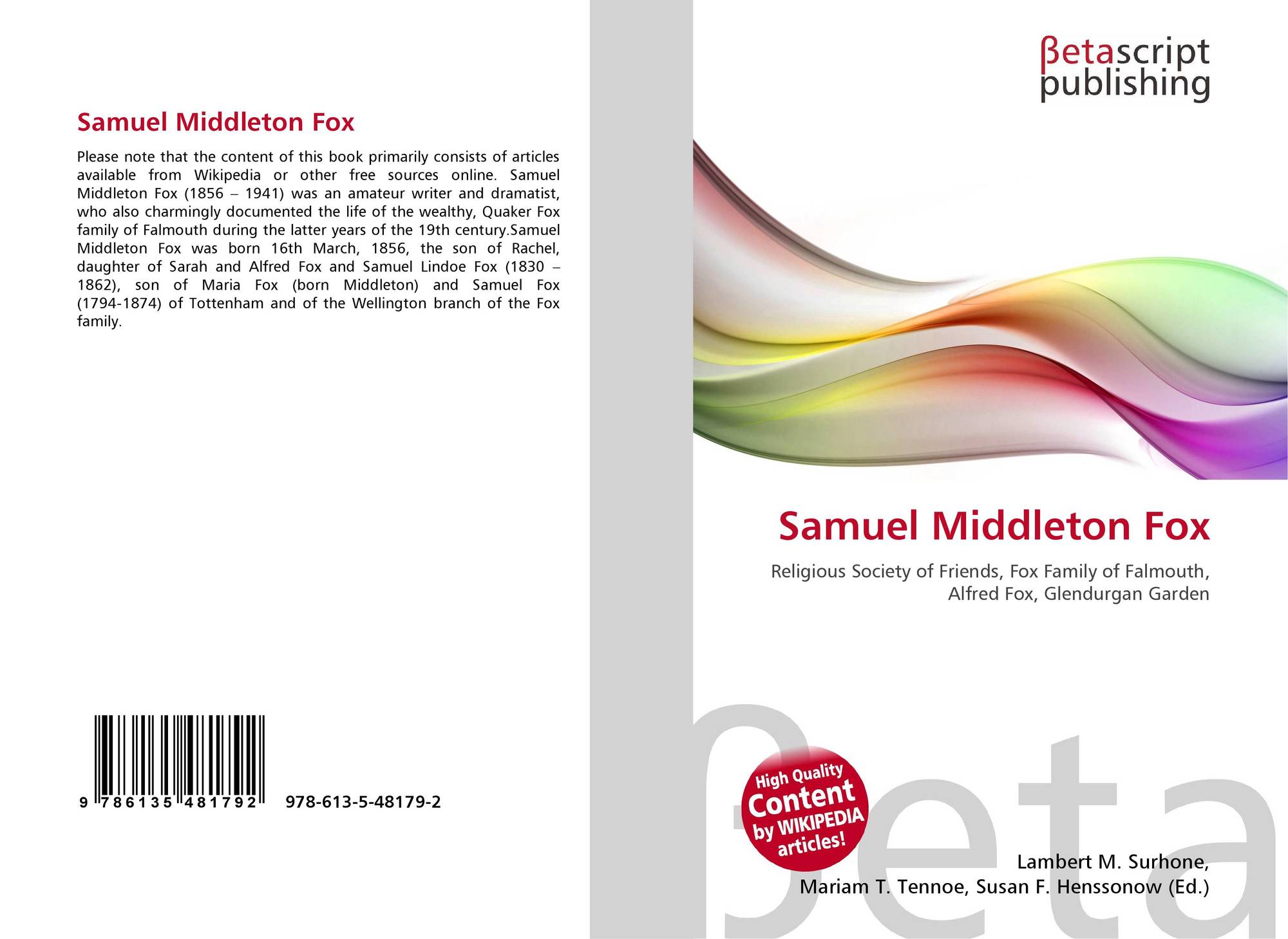 Samuel Middleton Fox - Alchetron, The Free Social Encyclopedia