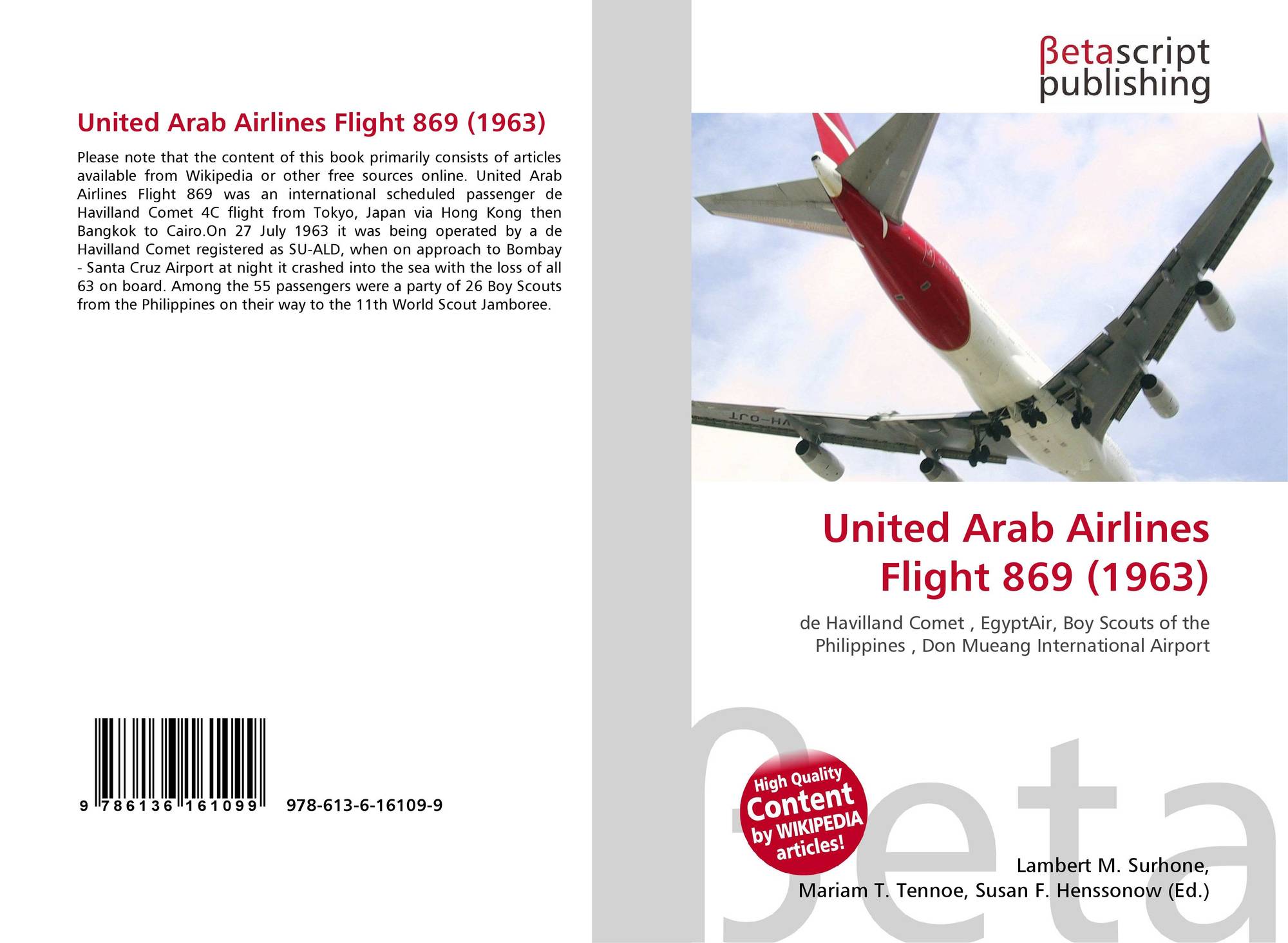 United Arab Airlines Flight 869 (1963) - Alchetron, the free social ...