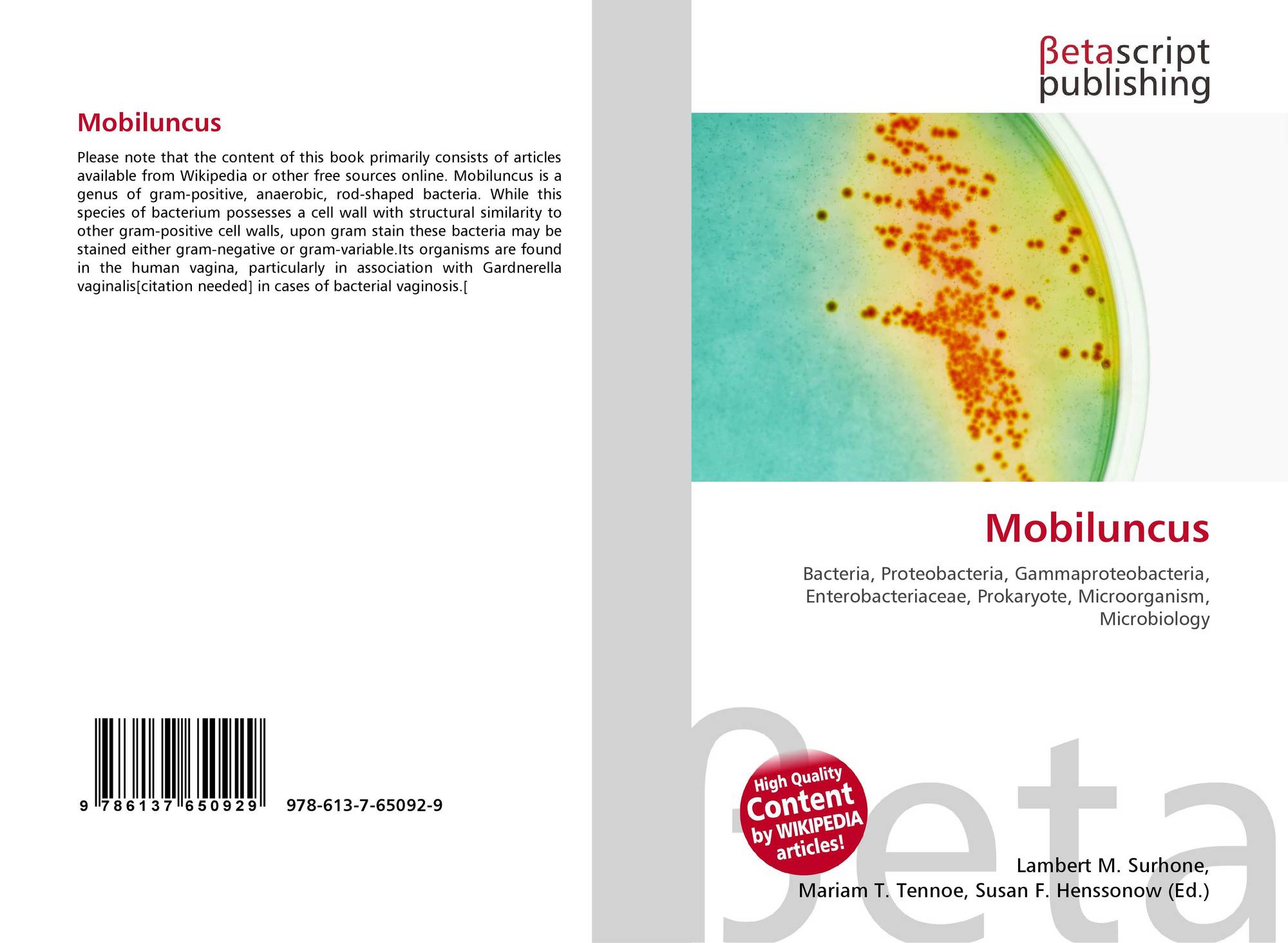 Mobiluncus, 978-613-7-65092-9, 6137650928 ,9786137650929