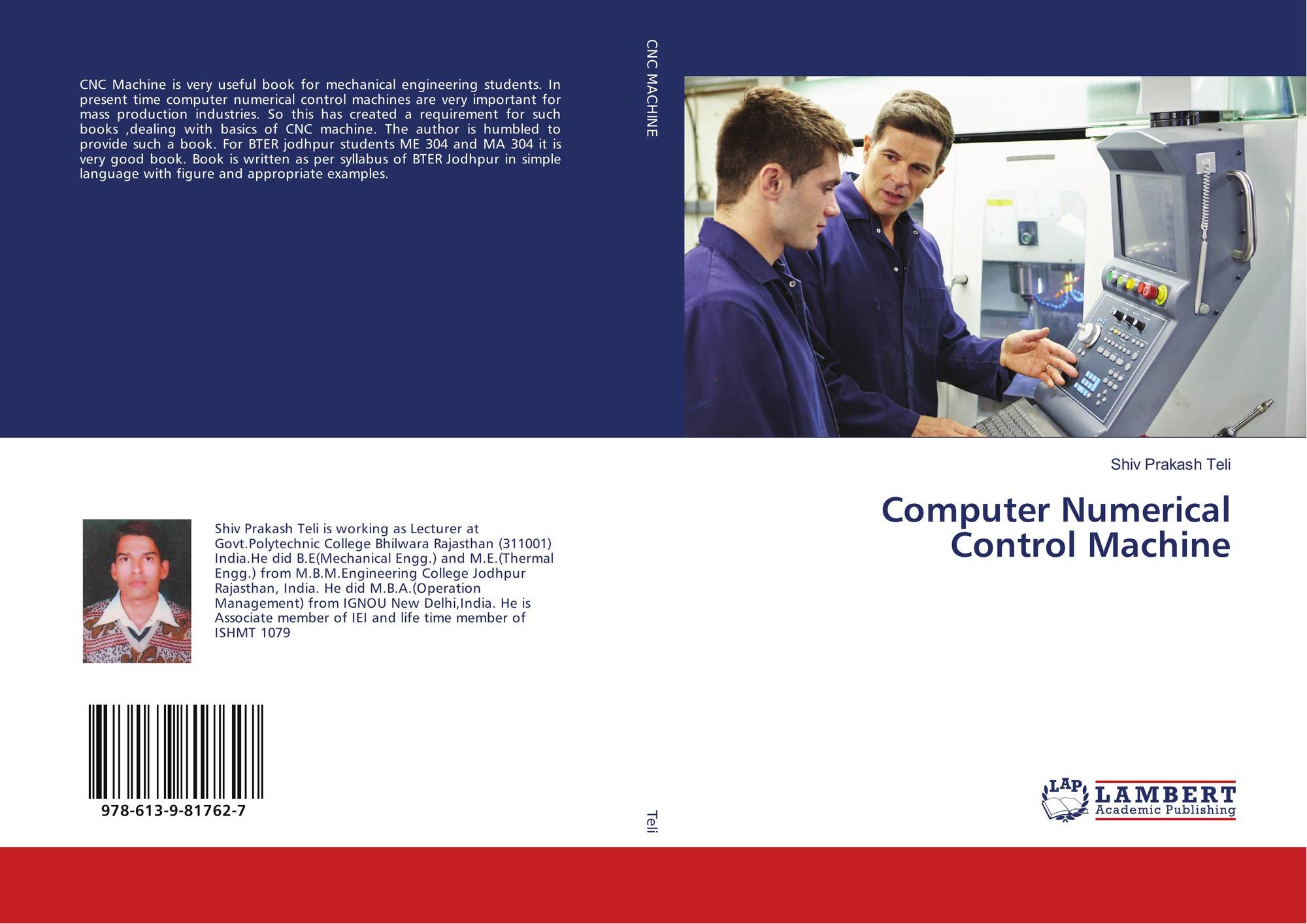 Computer Numerical Control Machine, 978-613-9-81762-7, 6139817625 ...
